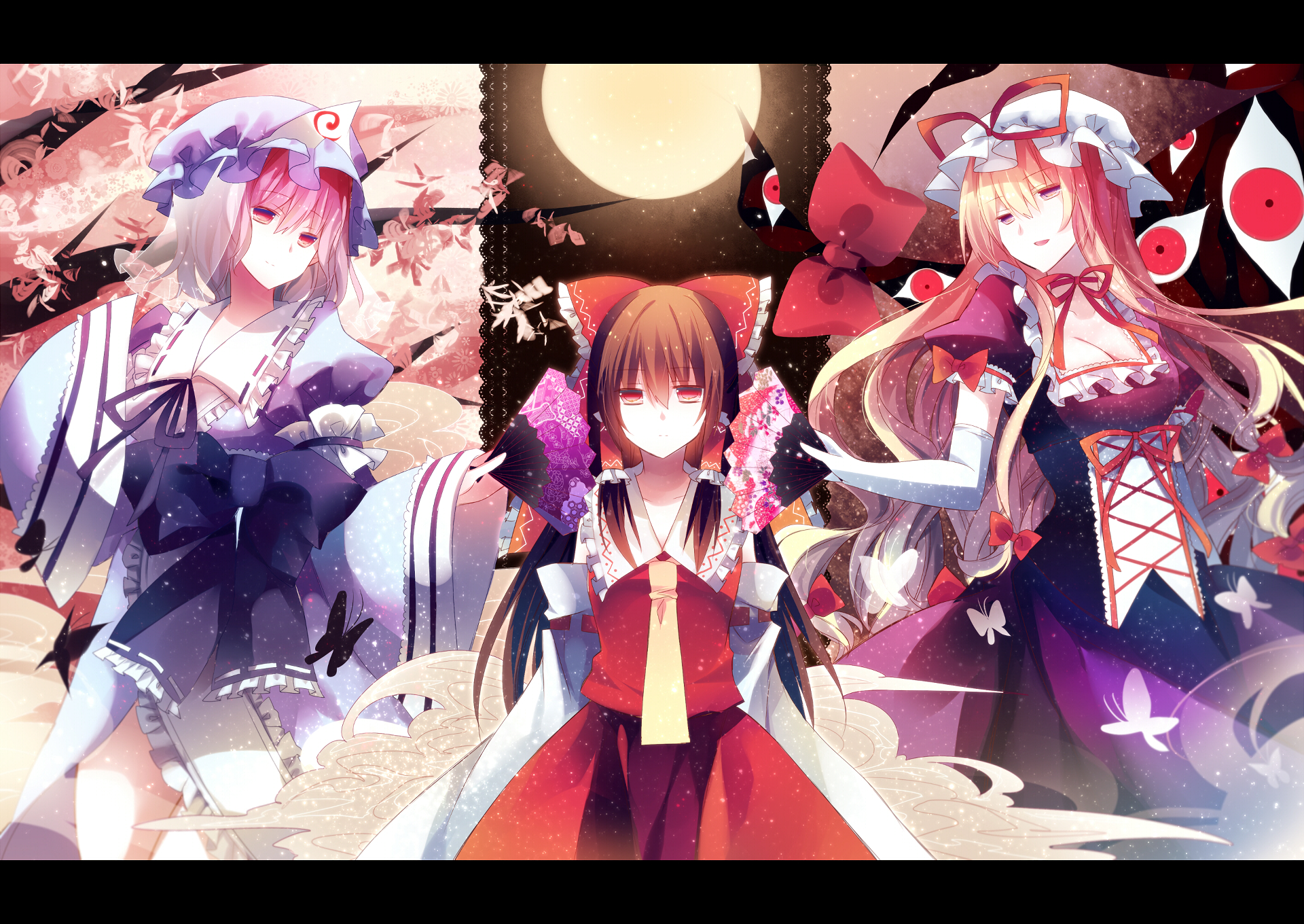 HD Touhou Anime Dreamscape Wallpaper