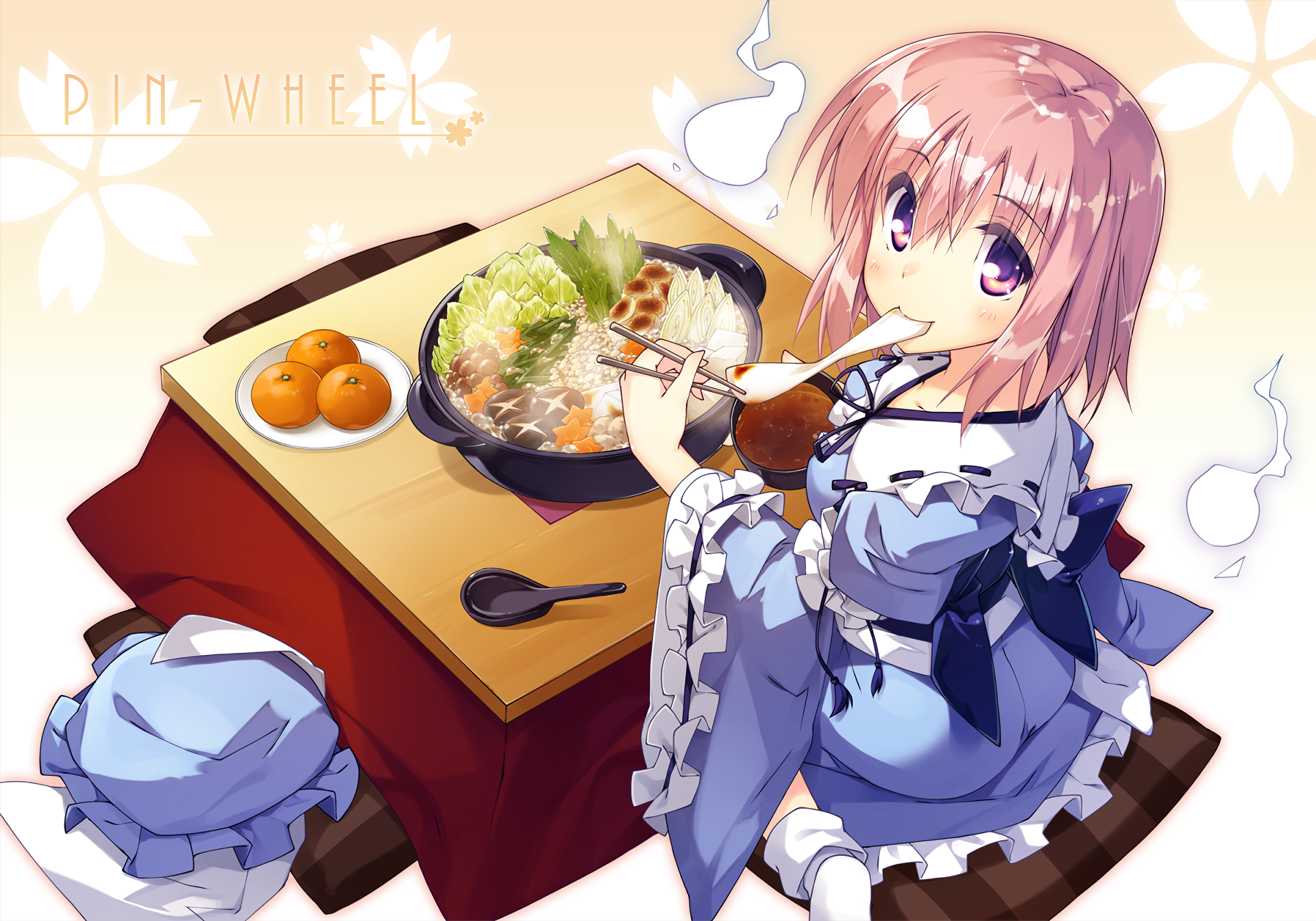Cozy Touhou Maid at the Kotatsu — HD Anime Wallpaper | 1920x1344 ...