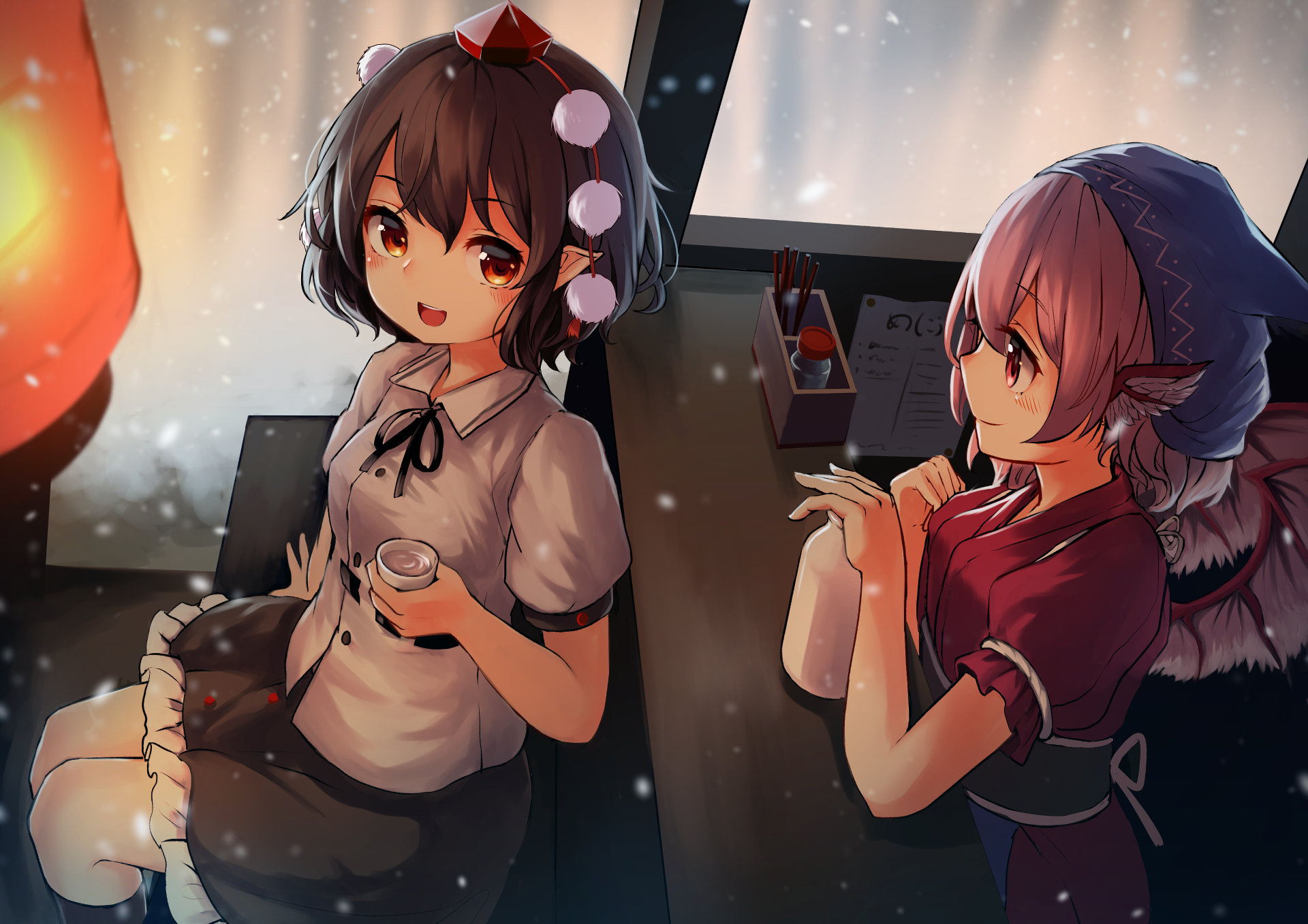 Gensokyo Tea Time — Touhou HD Wallpaper | 1920x1357 | Wallpaper Abyss