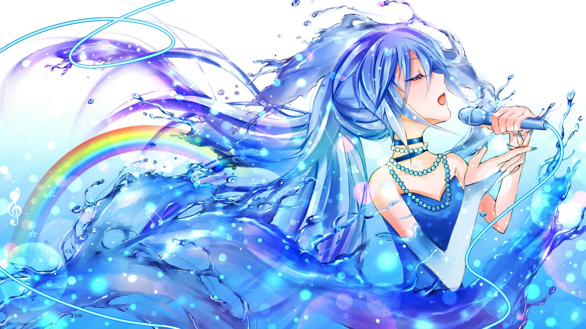 Hatsune Miku HD Vocaloid Anime Magic: The Aquatic Diva's Performance ...