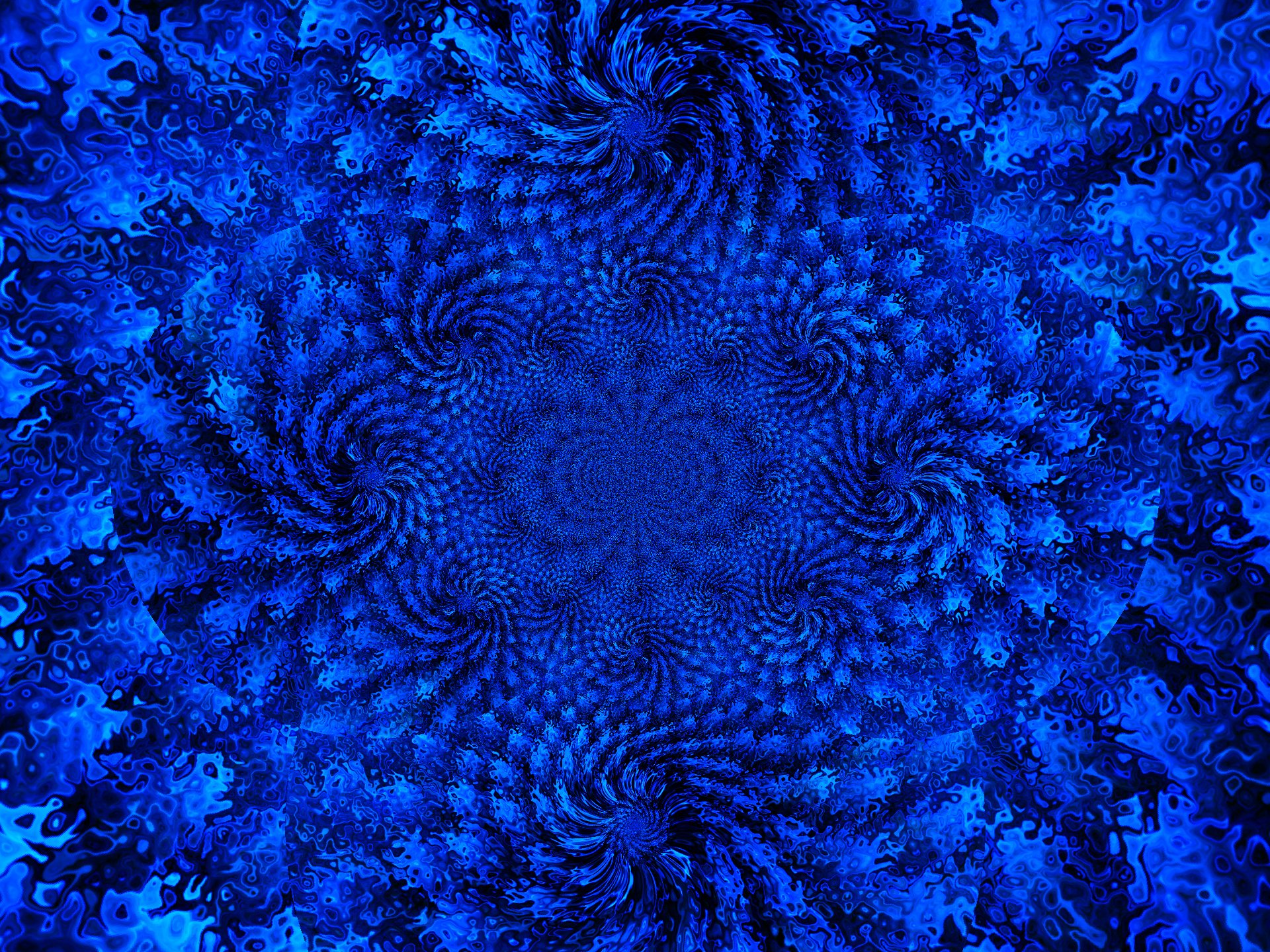 Download Blue Abstract Fractal Abstract Blue HD Wallpaper