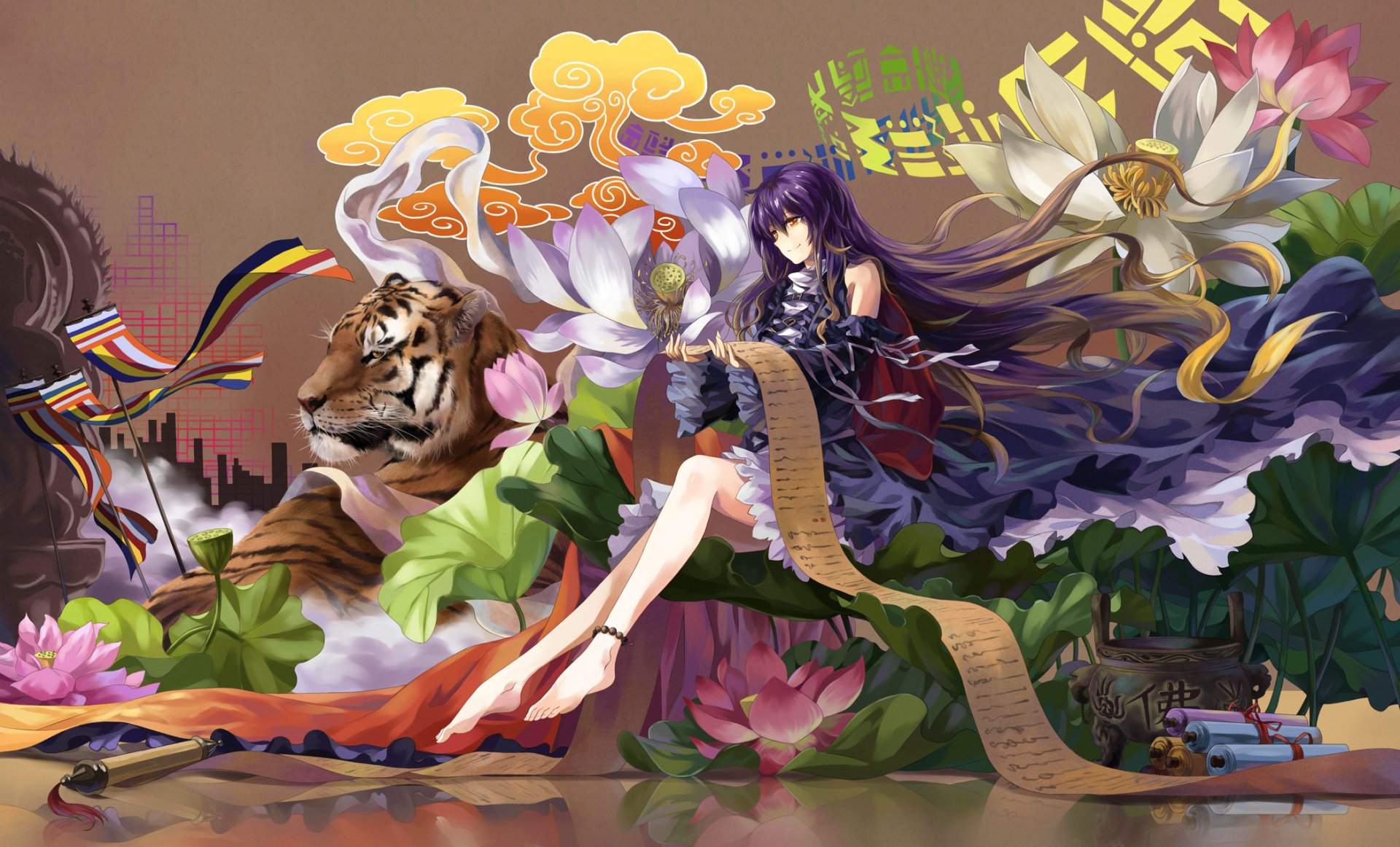 Download Anime Touhou HD Wallpaper | 2100x1271 | Wallpaper Abyss