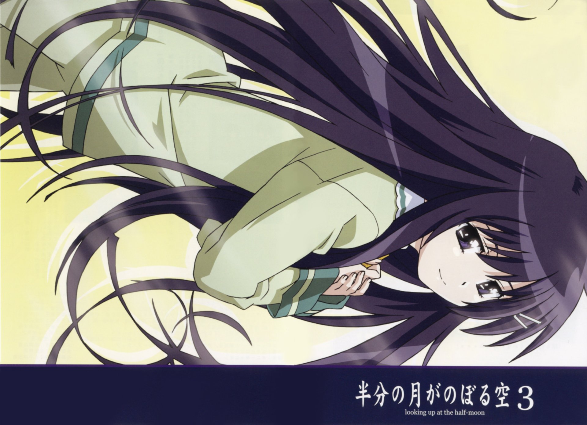 Download Anime Hanbun No Tsuki Ga Noboru Sora HD Wallpaper