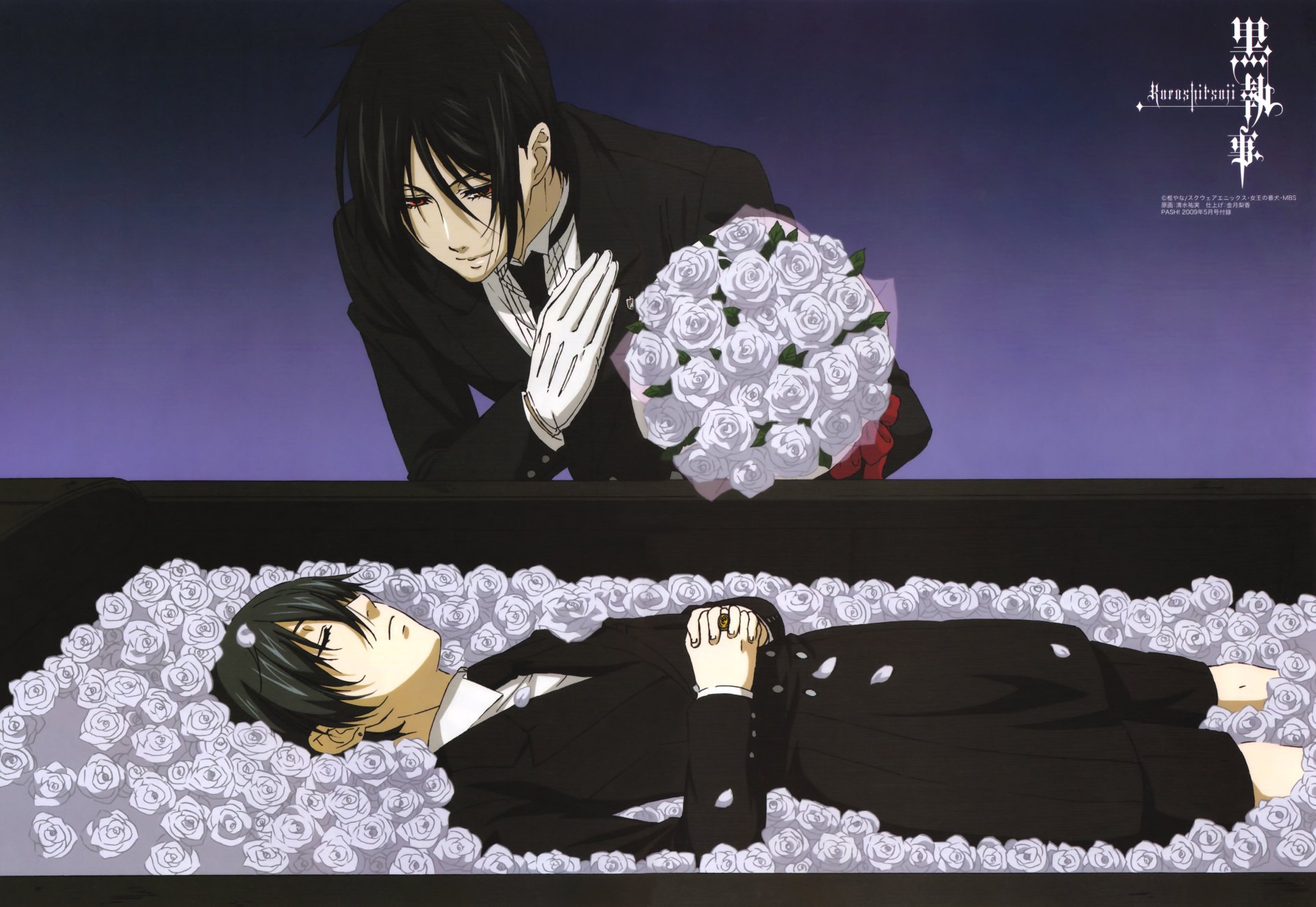 Black Butler Elegance: HD Anime Wallpaper with Sebastian and Ciel ...
