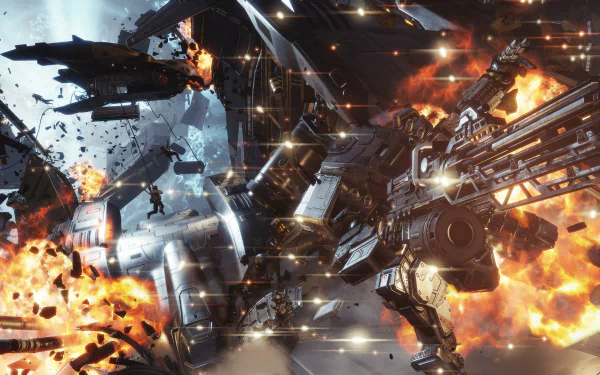 Titanfall 2: Epic Battle 4K Ultra HD Wallpaper