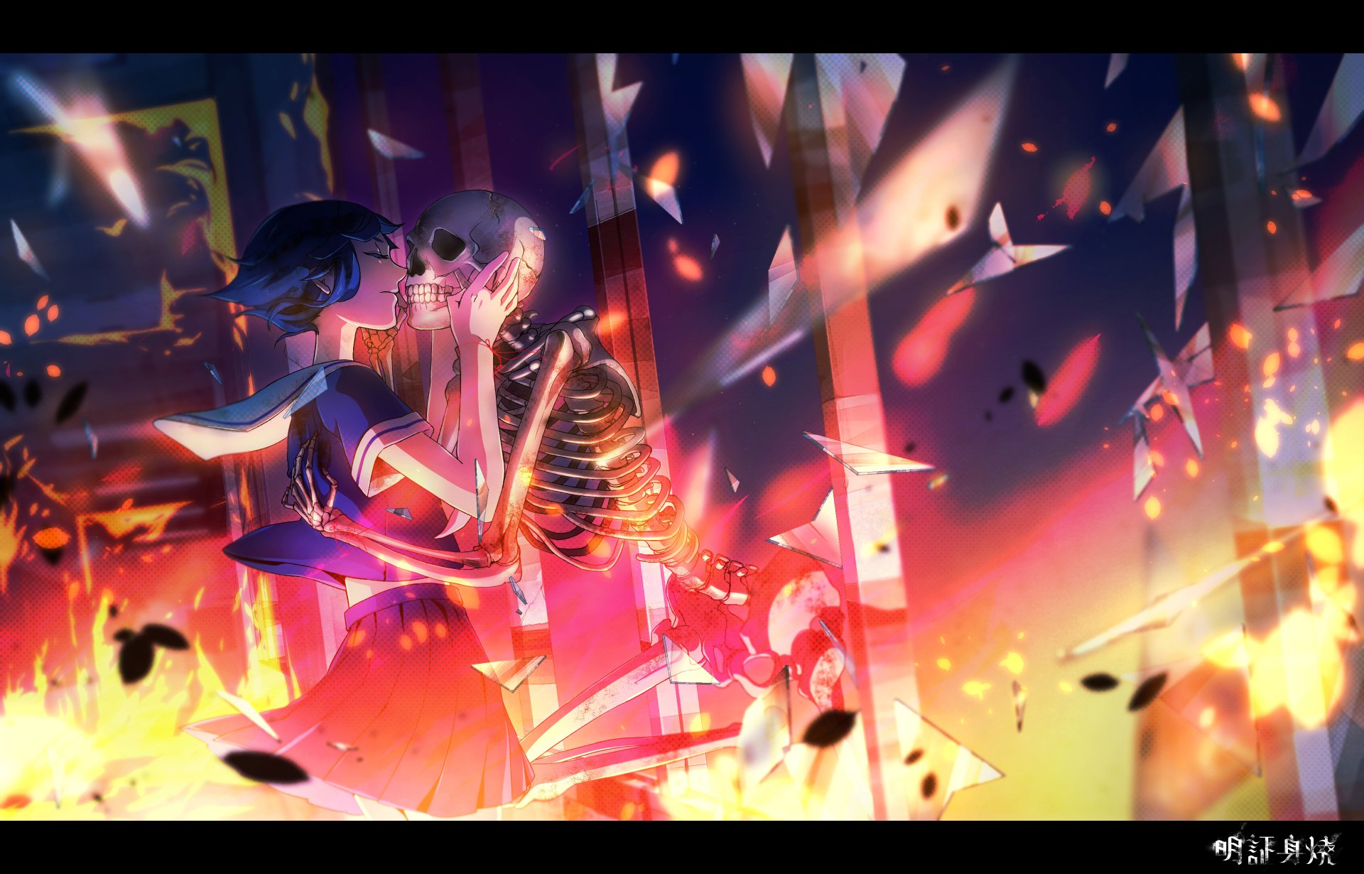 Download Skeleton Anime Original 4k Ultra HD Wallpaper