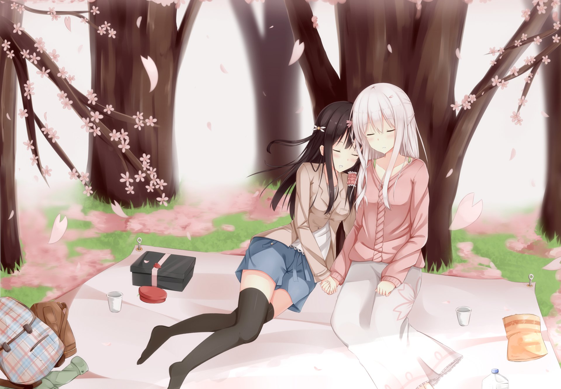 Serene Sakura Moments – Stunning 4K Original Anime Wallpaper ...