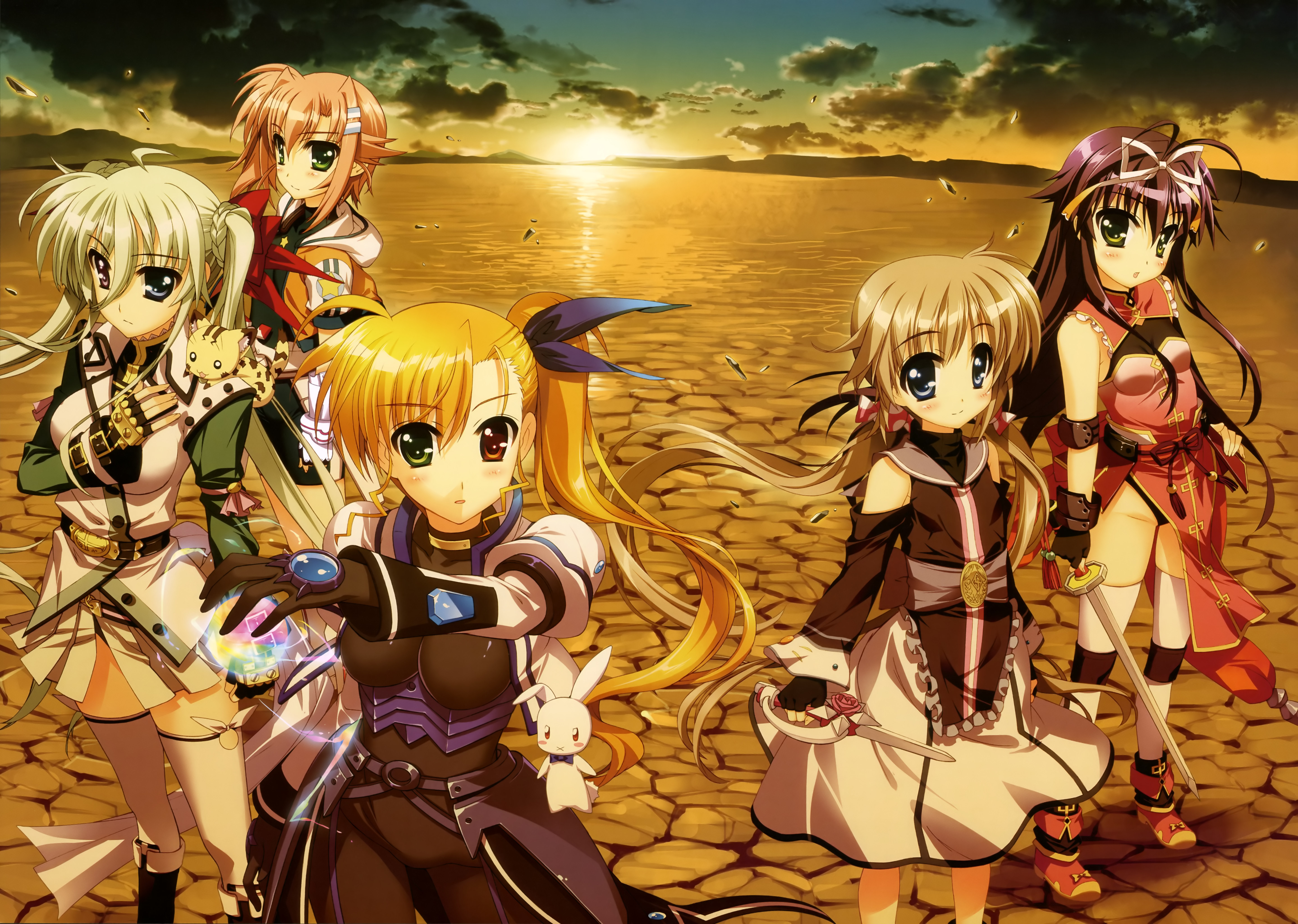Download Anime Magical Girl Lyrical Nanoha 4k Ultra HD Wallpaper