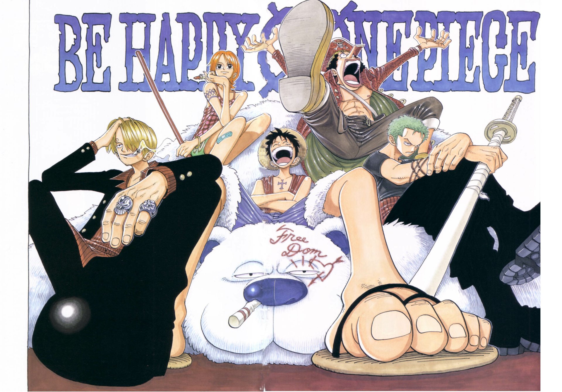 One Piece HD Wallpaper: Luffy & Crew United in Adventure and Action