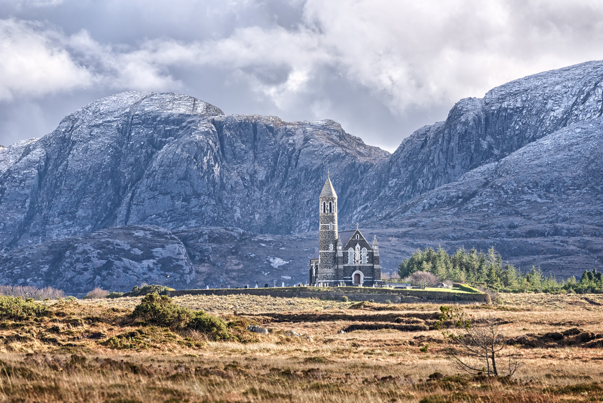 Download Ireland Building Landscape Mountain Church Of The Sacred Heart ...