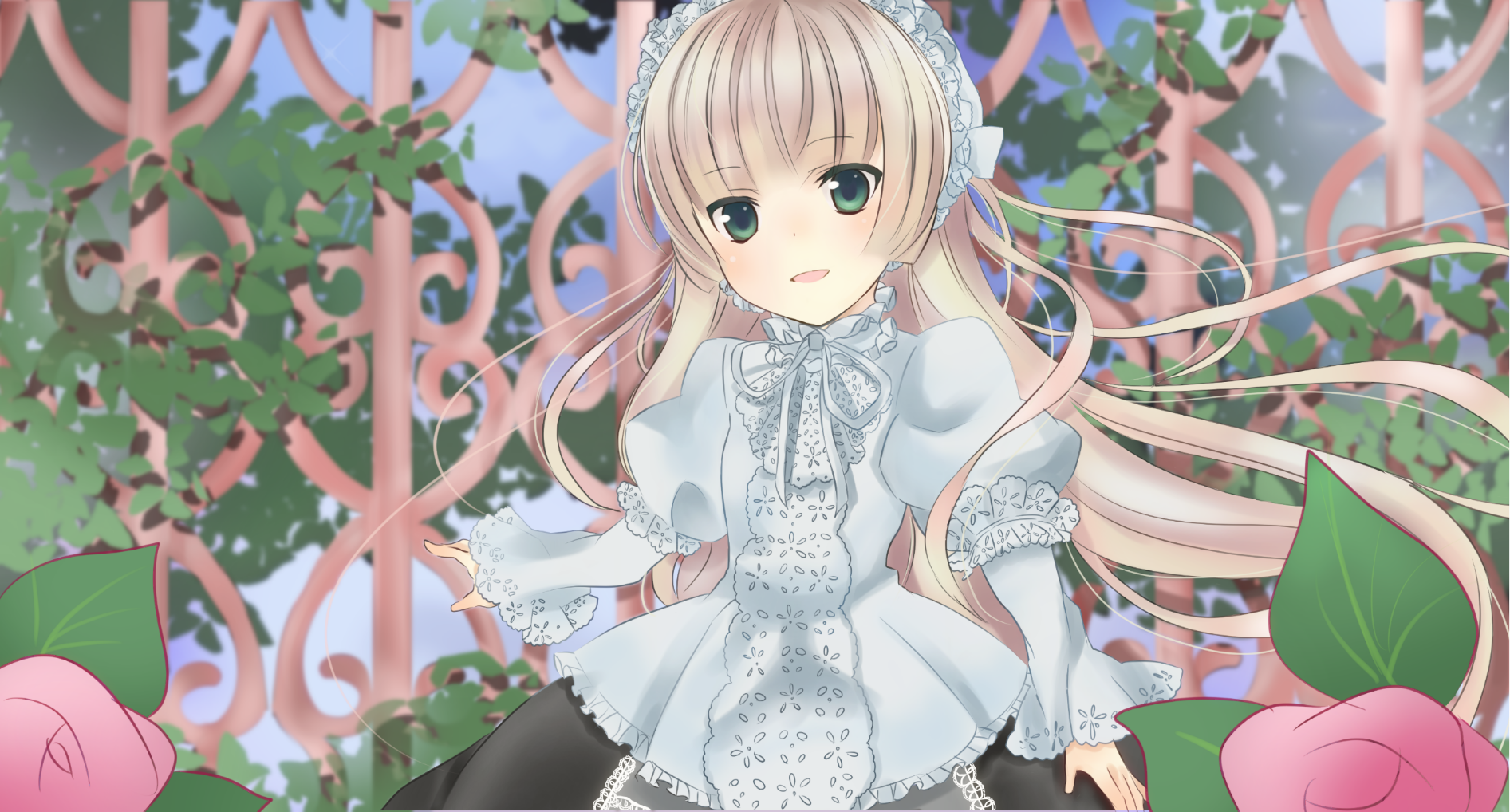 Gosick HD Wallpaper — Victorique in the Rose Garden