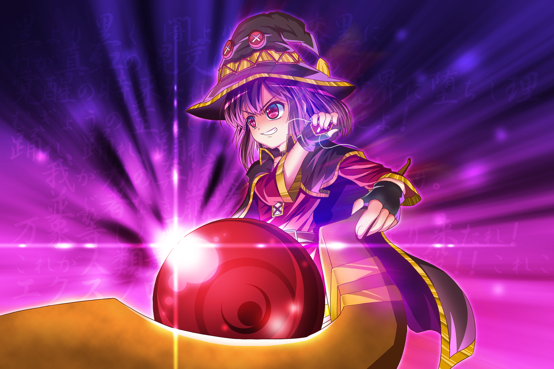 Megumin's Explosive Magic - KonoSuba HD Anime Wallpaper