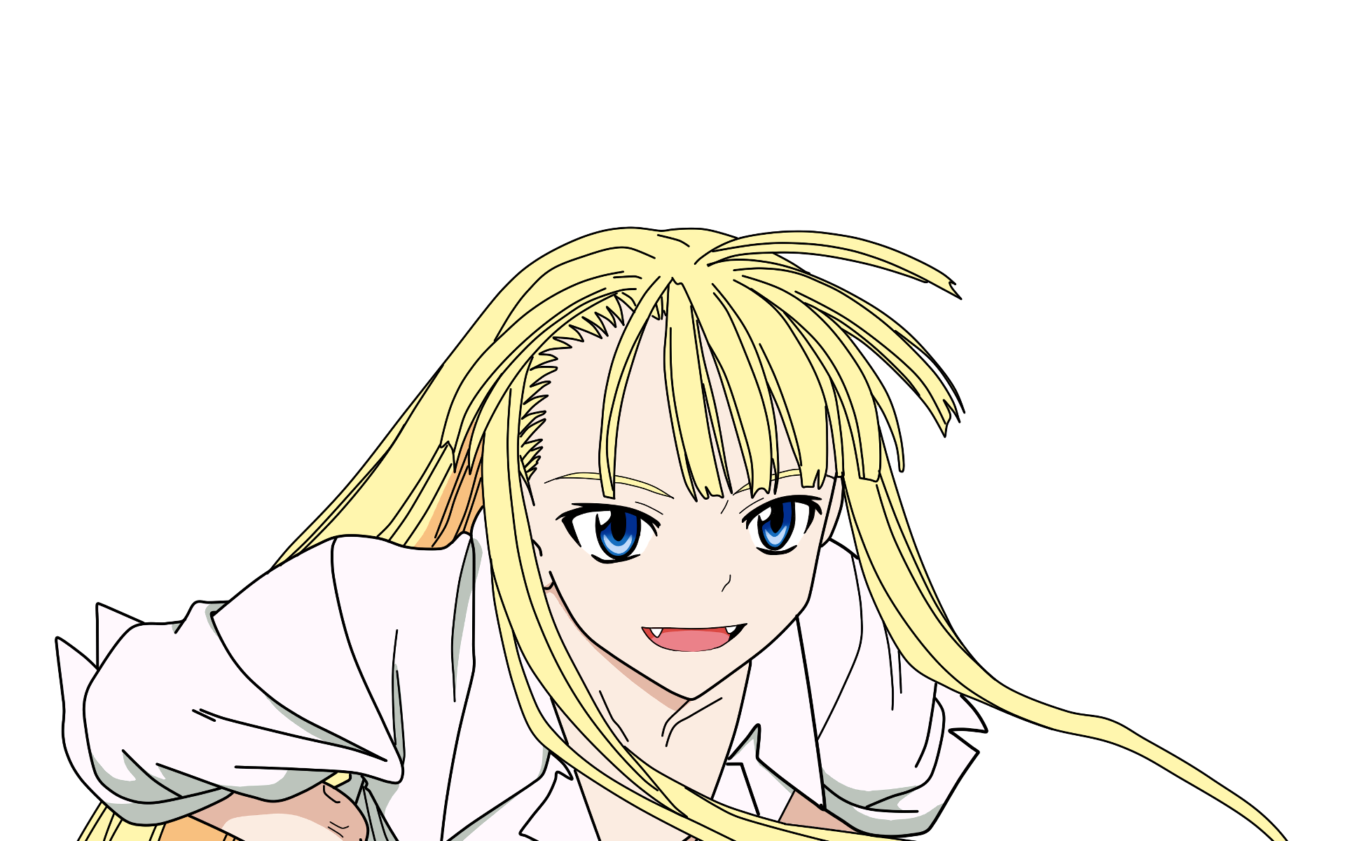 UQ Holder! Anime HD Wallpaper – Dynamic Blonde Action