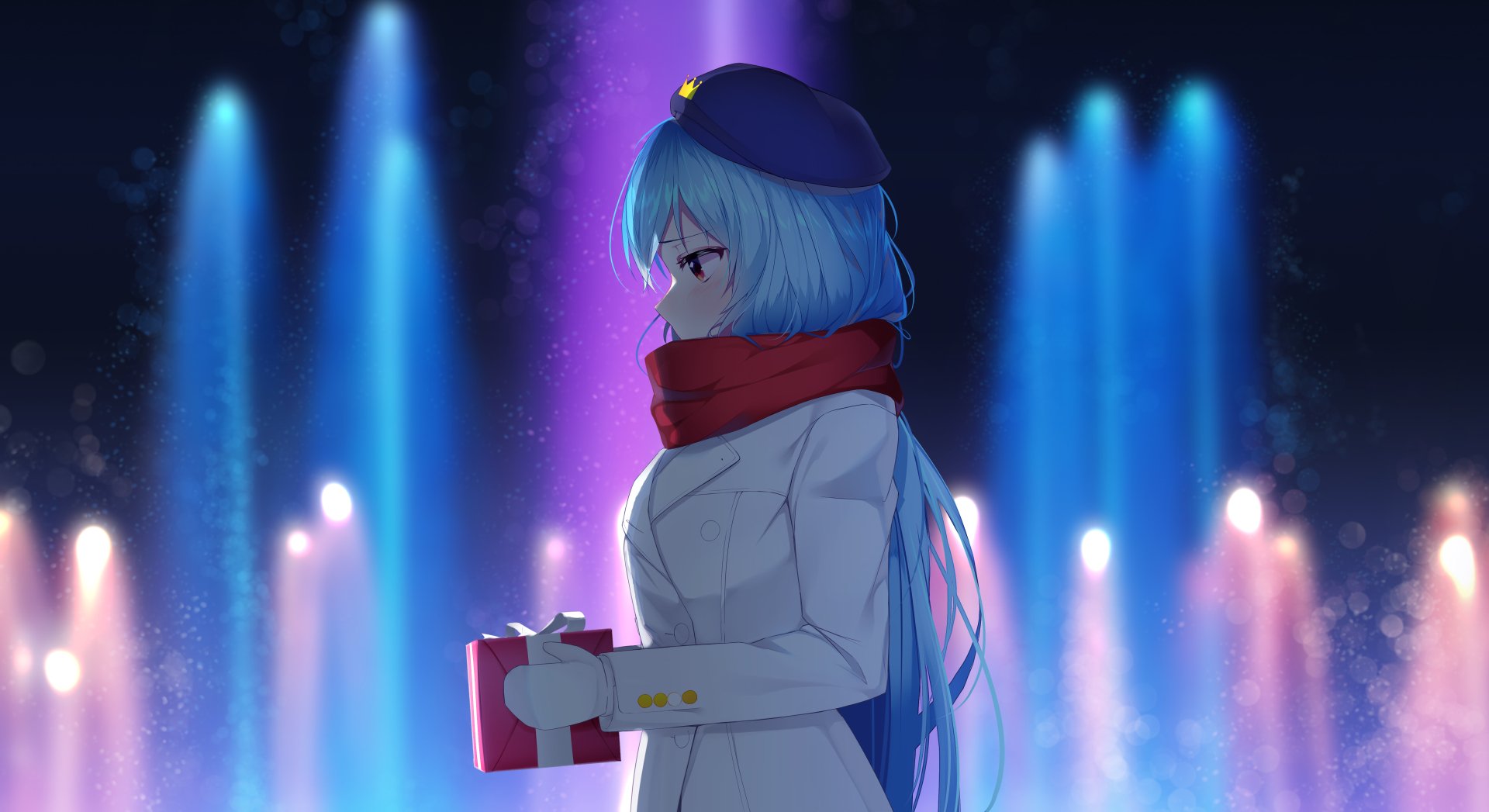 4K Ultra HD Anime Original Winter Night | 5672x3094 | Wallpaper Abyss