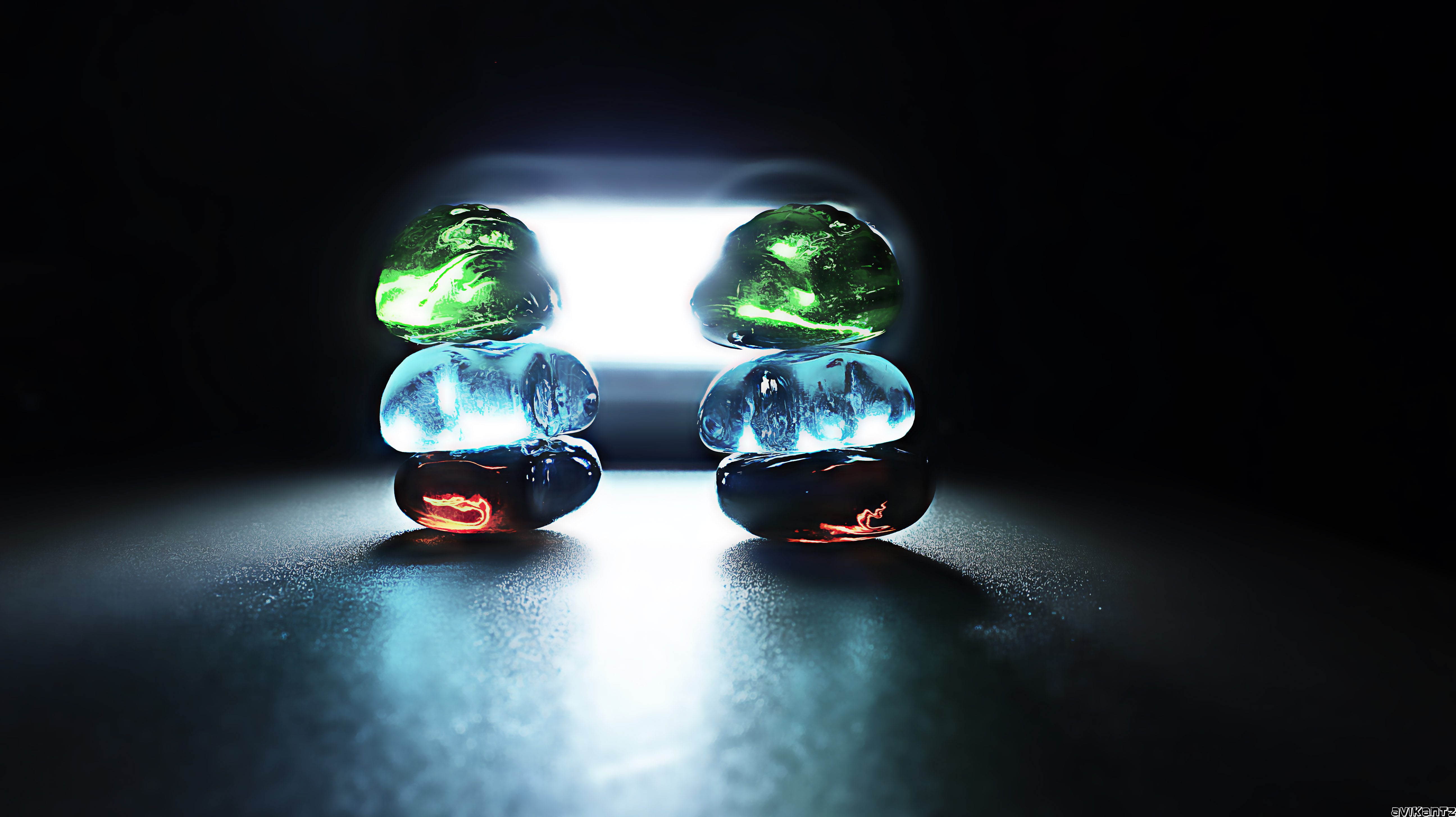 Download CGI 3D Artistic Crystal HD Wallpaper by GBR Graphics