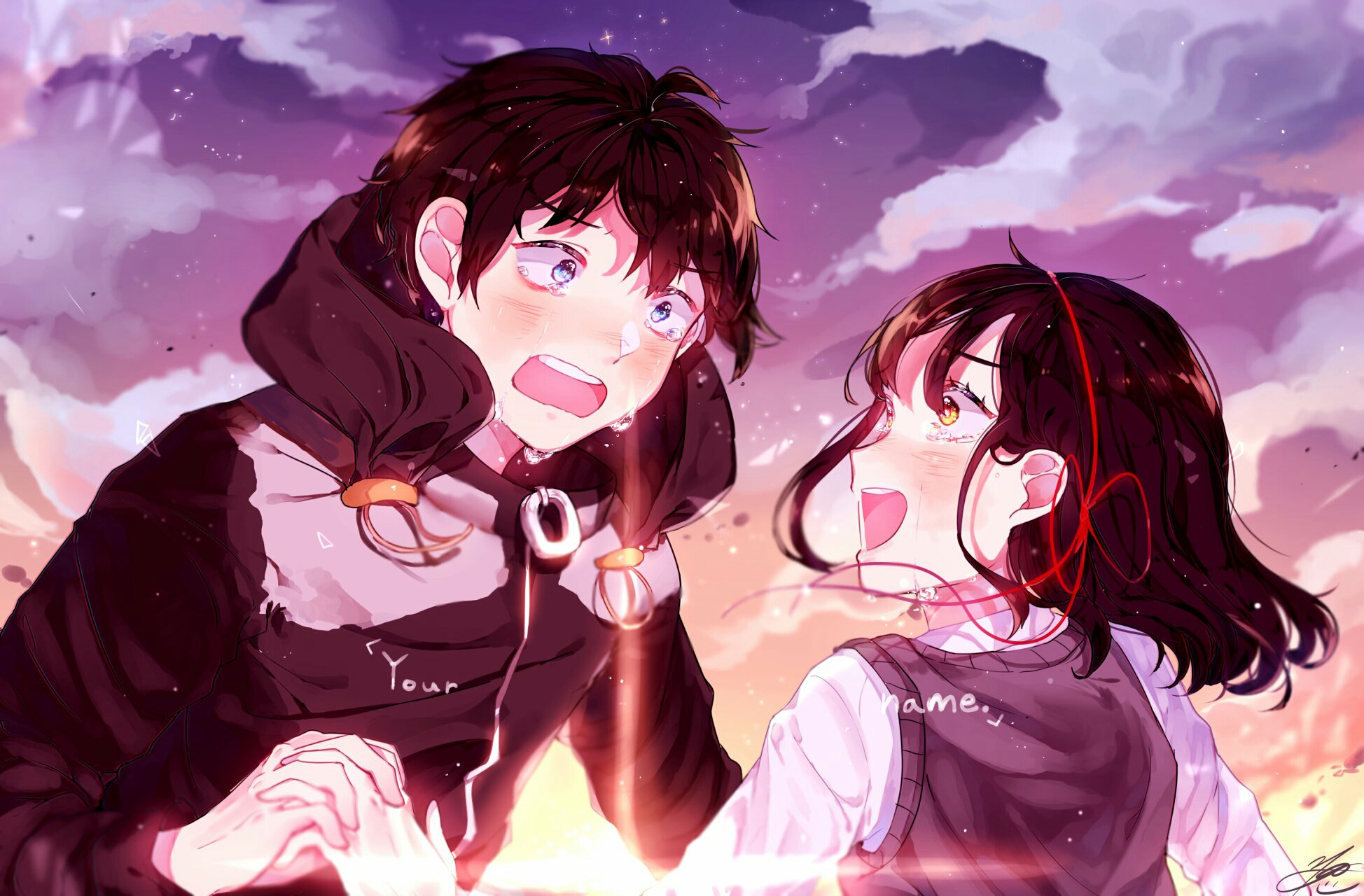 Download Your Name. Taki Tachibana Mitsuha Miyamizu Anime HD Wallpaper