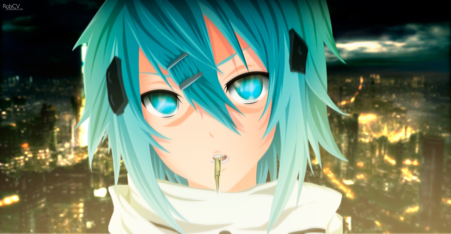Shino Asada (Sinon) — Sword Art Online II 2K Quad HD Wallpaper ...