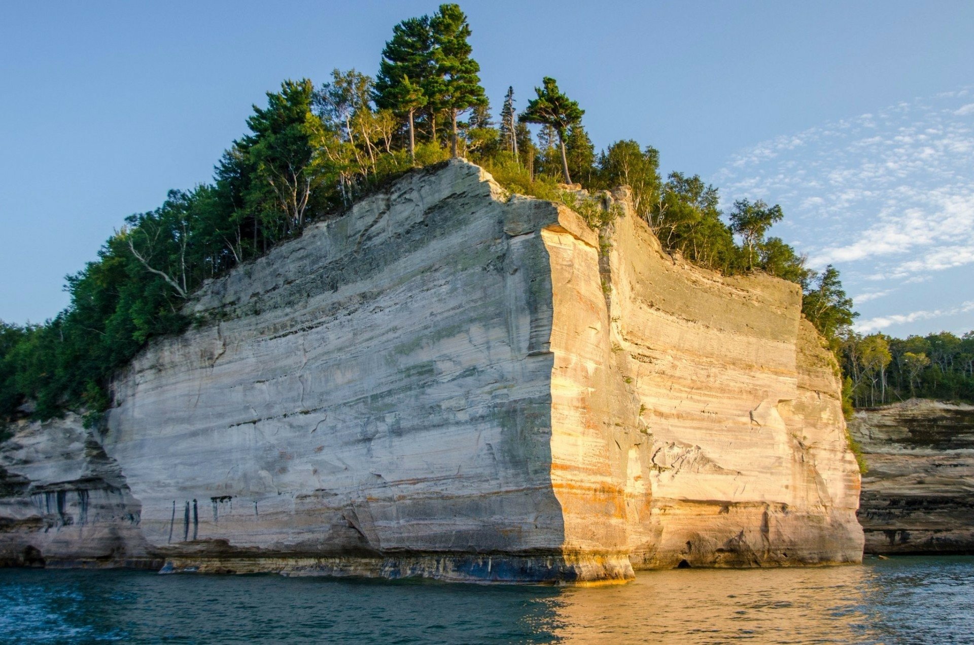 Download Ocean Tree Nature Cliff HD Wallpaper