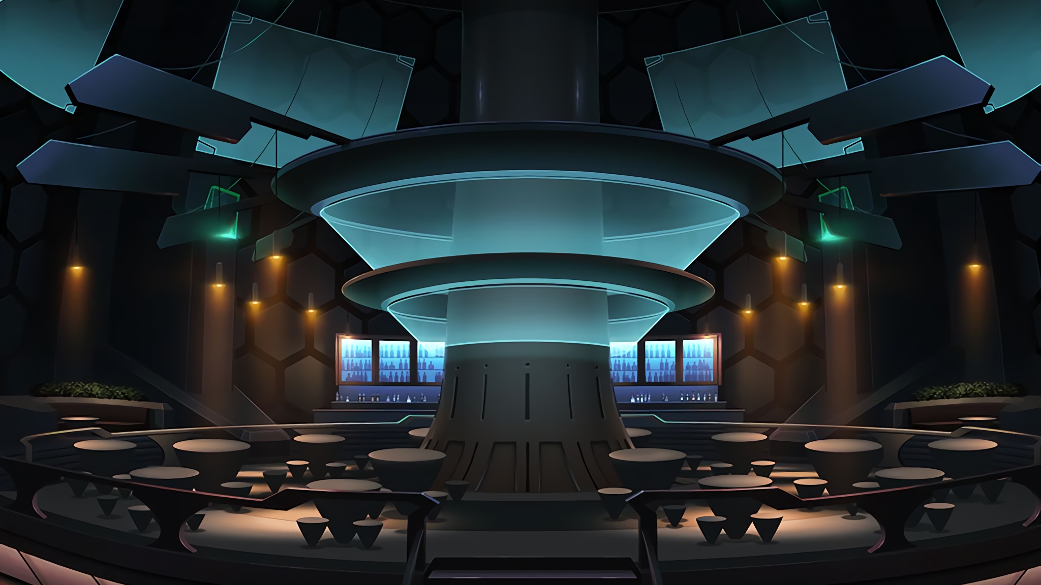 Sword Art Online HD Anime Wallpaper: Futuristic Battle Arena Scene