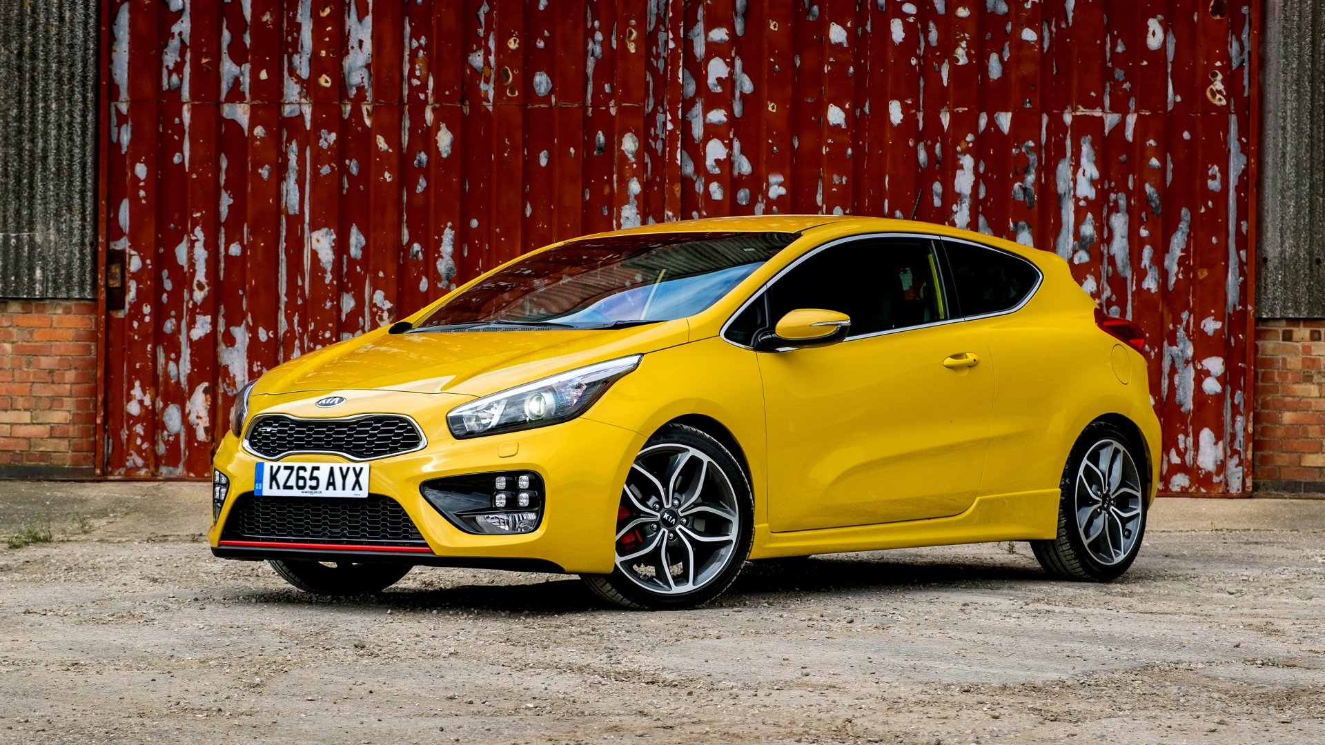 Download Car Yellow Car Kia Vehicle Kia Ceed HD Wallpaper
