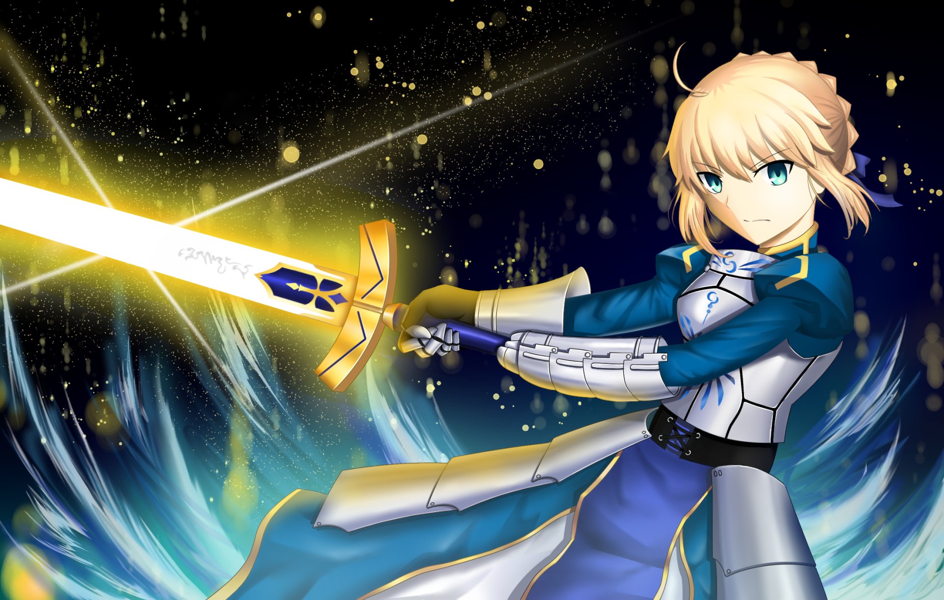 Saber’s Radiant Blade – HD Fate/Stay Night Anime Wallpaper