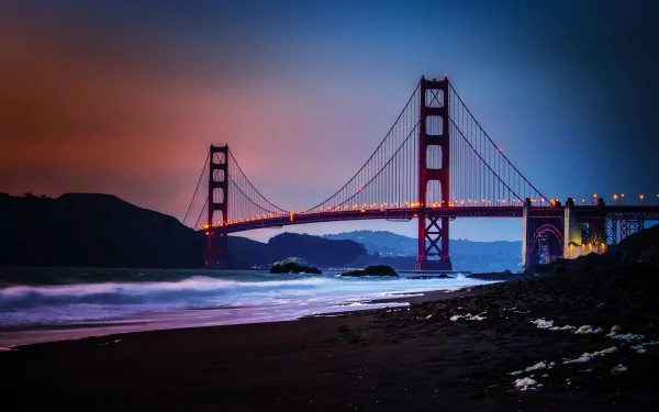 Golden Gate Sci-Fi Apocalypse HD Wallpaper