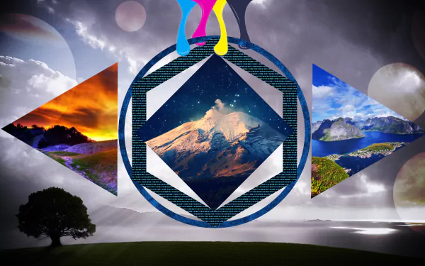 Polyscape Landscape vector by kiran_9614