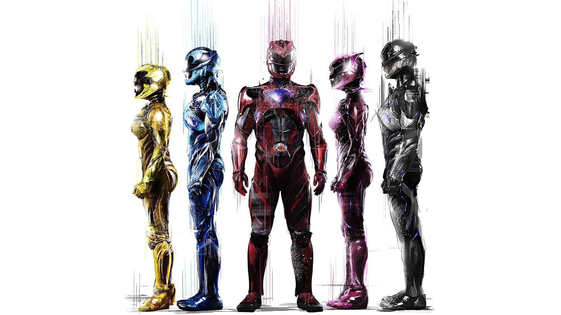 Power Rangers 2017 4K Ultra HD Team Wallpaper