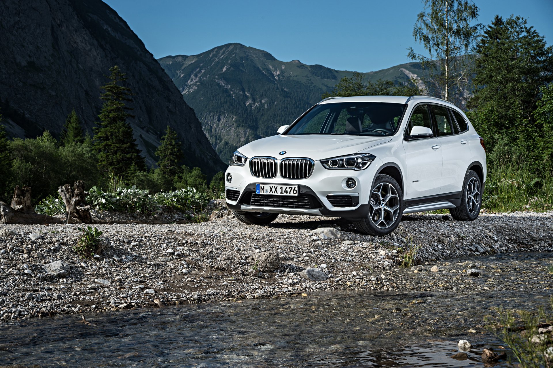 BMW X1 White SUV in 4K Ultra HD: Rugged Elegance Meets Adventure