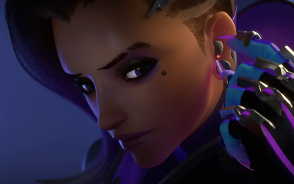 Sombra Overwatch HD Wallpaper by b1tterrabbit
