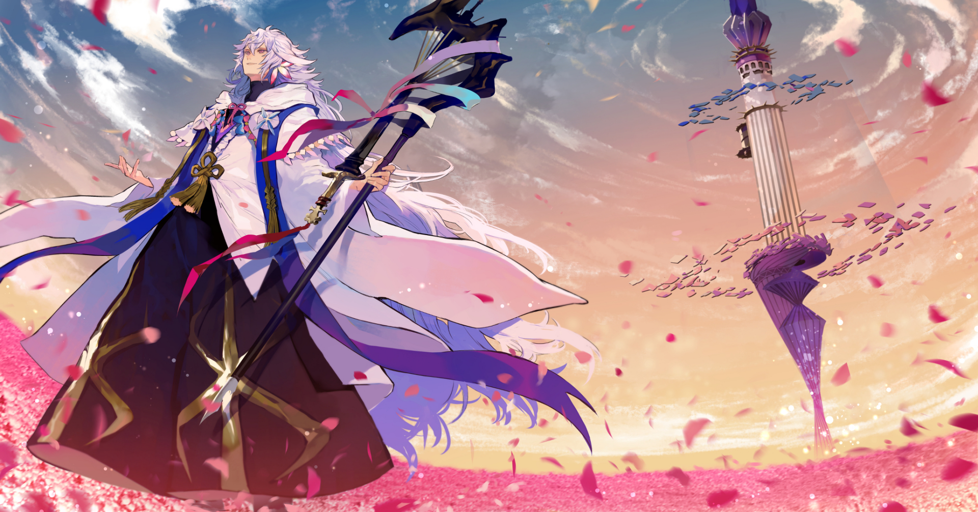 Merlin's Elegance - Fate/Grand Order HD Wallpaper