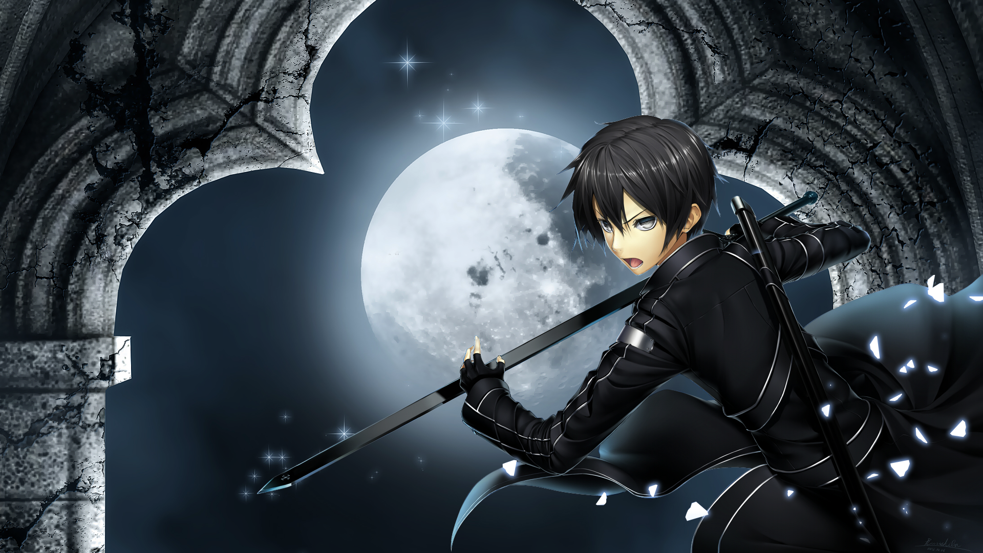 Sword Art Online Logo Rendering Blend Swap | Kirito [Sword Art Online]