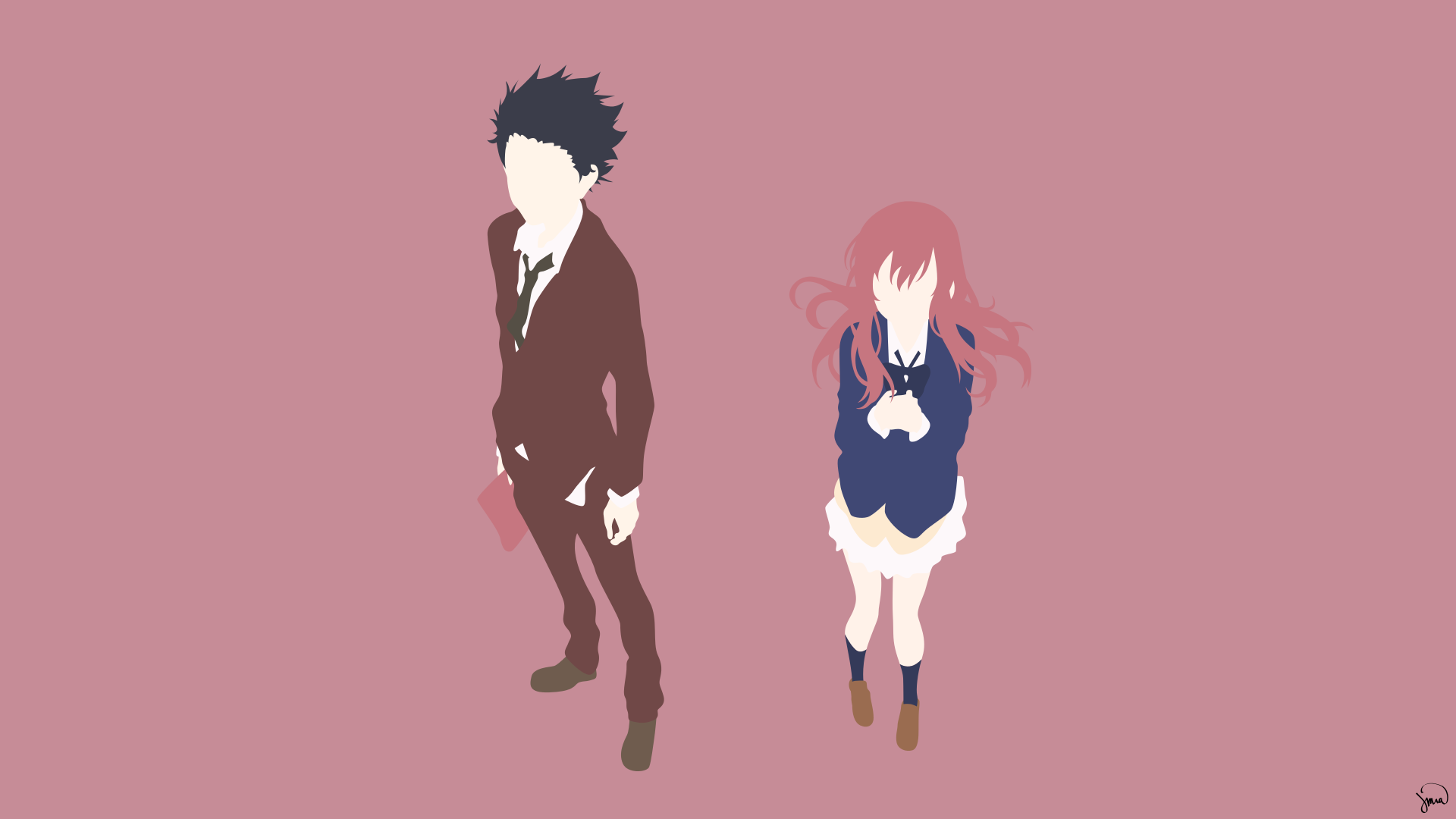 Download Shouya Ishida Shouko Nishimiya Anime A Silent Voice HD Wallpaper