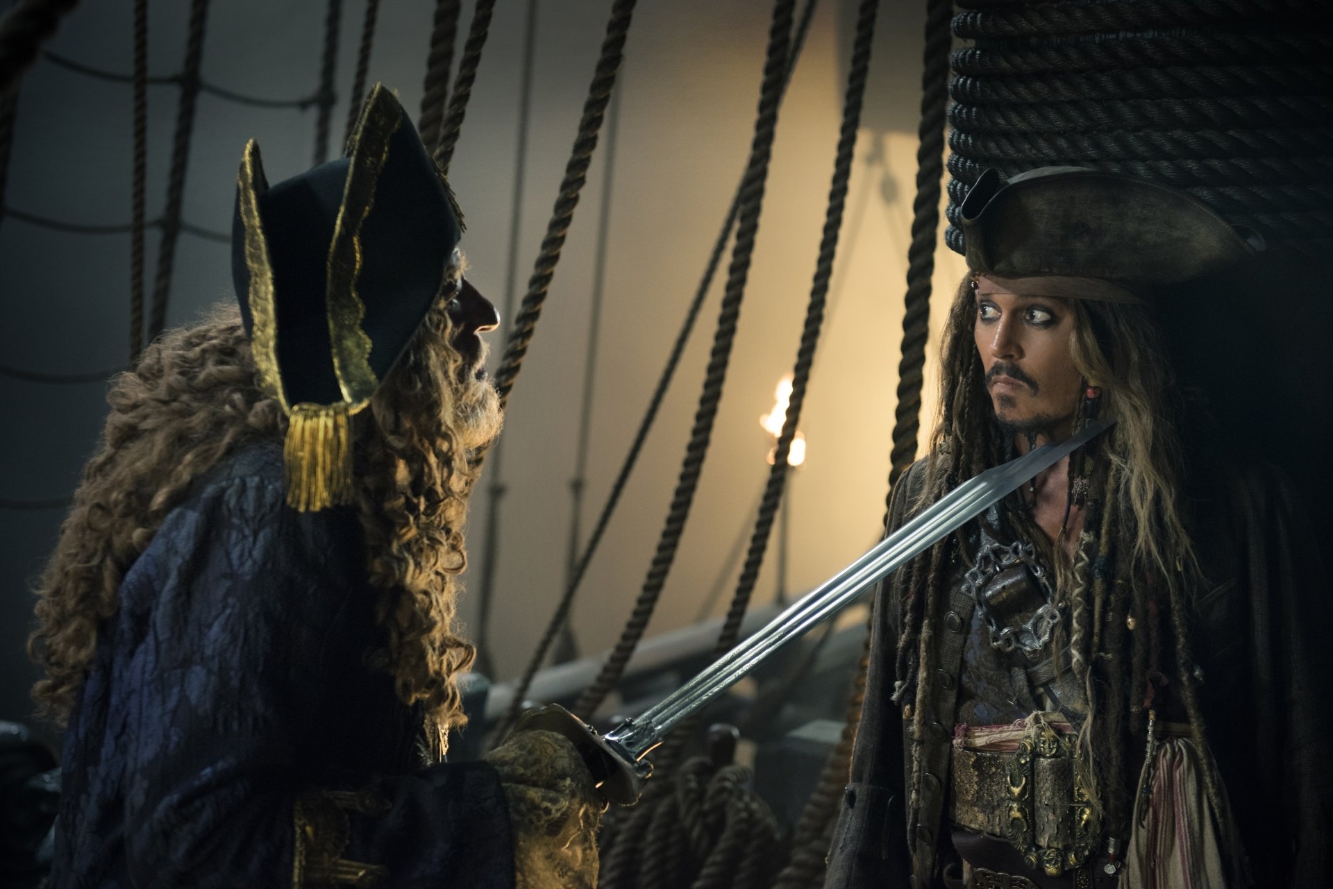 Pirates of the Caribbean 4K: Jack Sparrow Faces Hector Barbossa in Dead ...