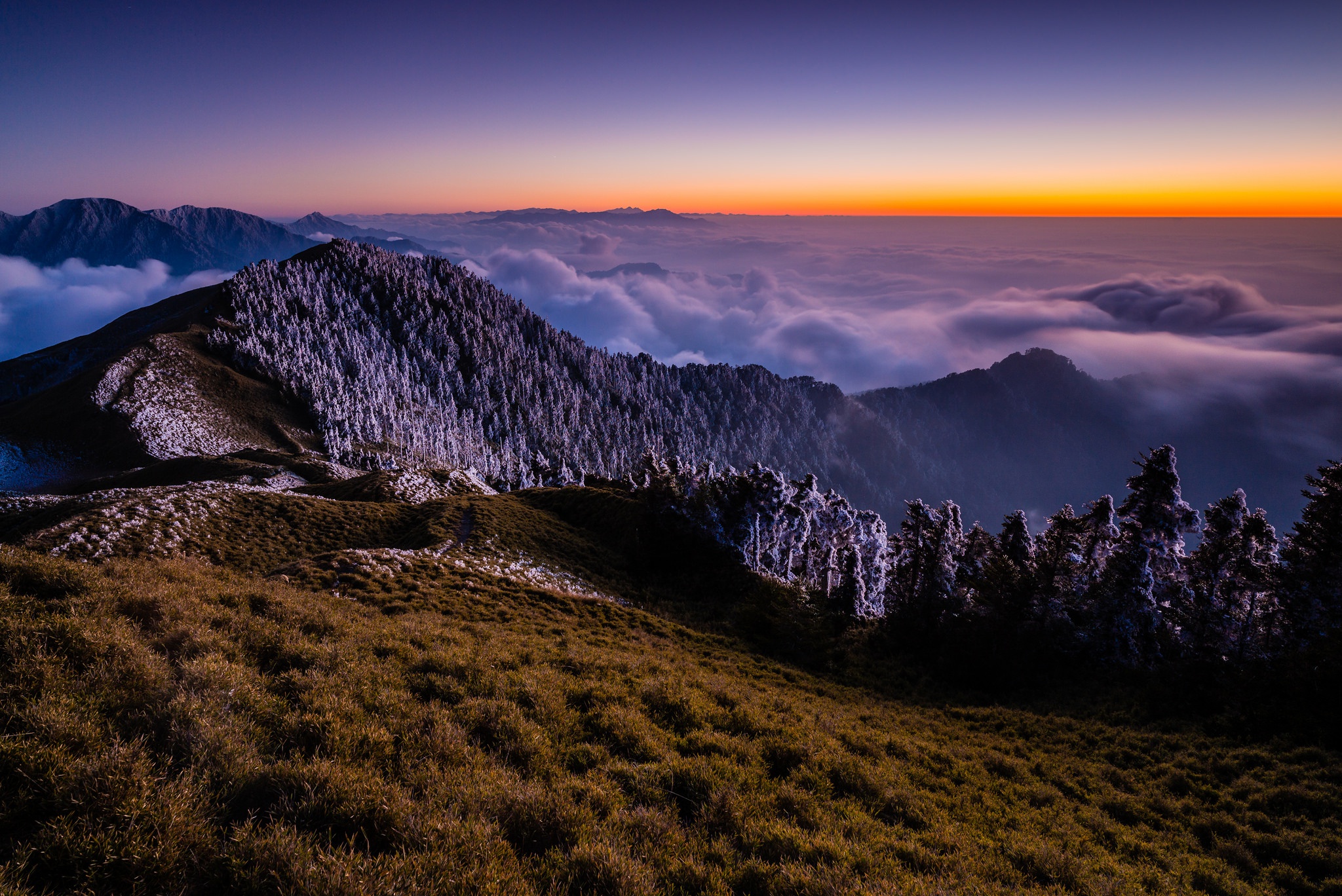 Download Cloud Horizon Mountain Nature Sunset Landscape HD Wallpaper by ...