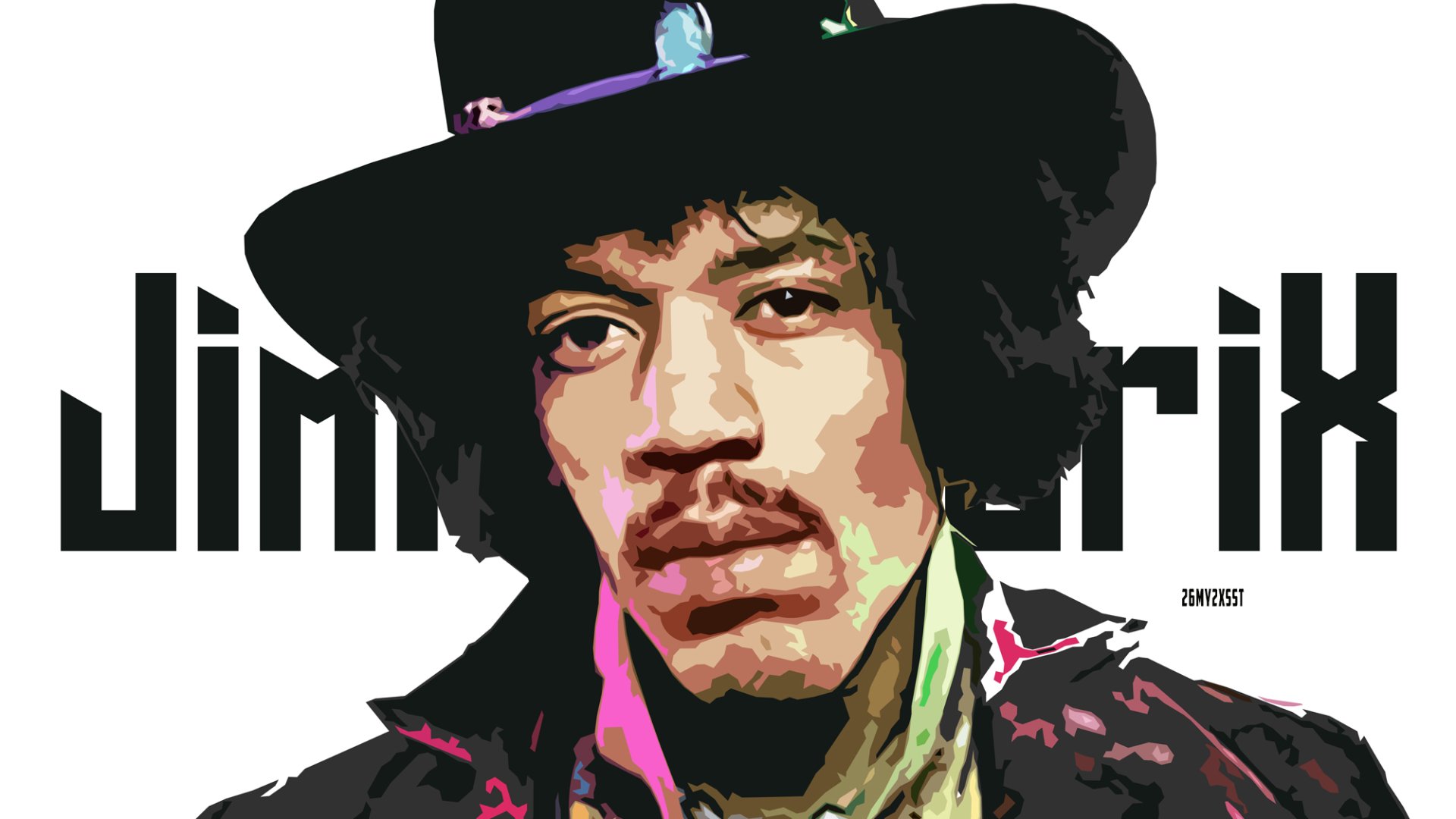 Legendary Rock Icon: Jimi Hendrix HD Portrait Wallpaper by zelko