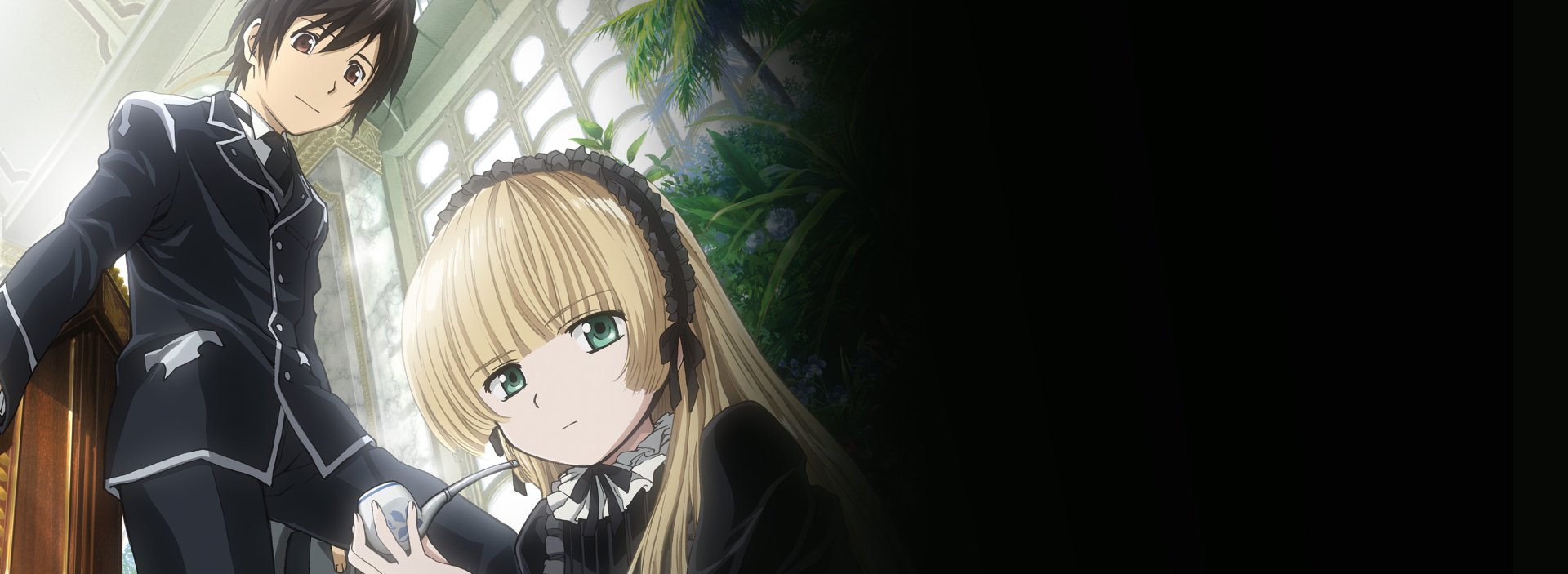 Gosick HD Wallpaper: Kazuya Kujō & Victorique de Blois in Anime Elegance