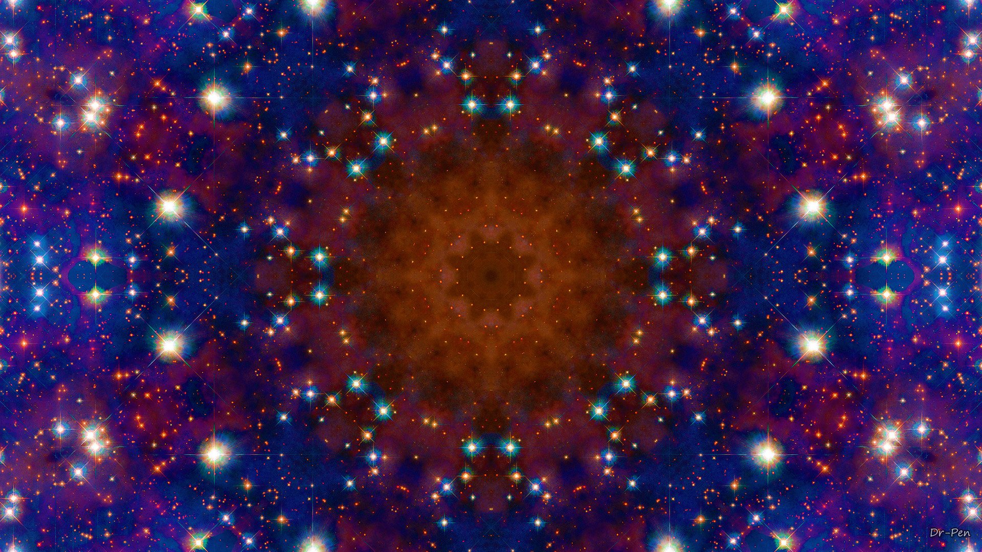 Space Mandala No17 - Wallpaper by Dr-Pen