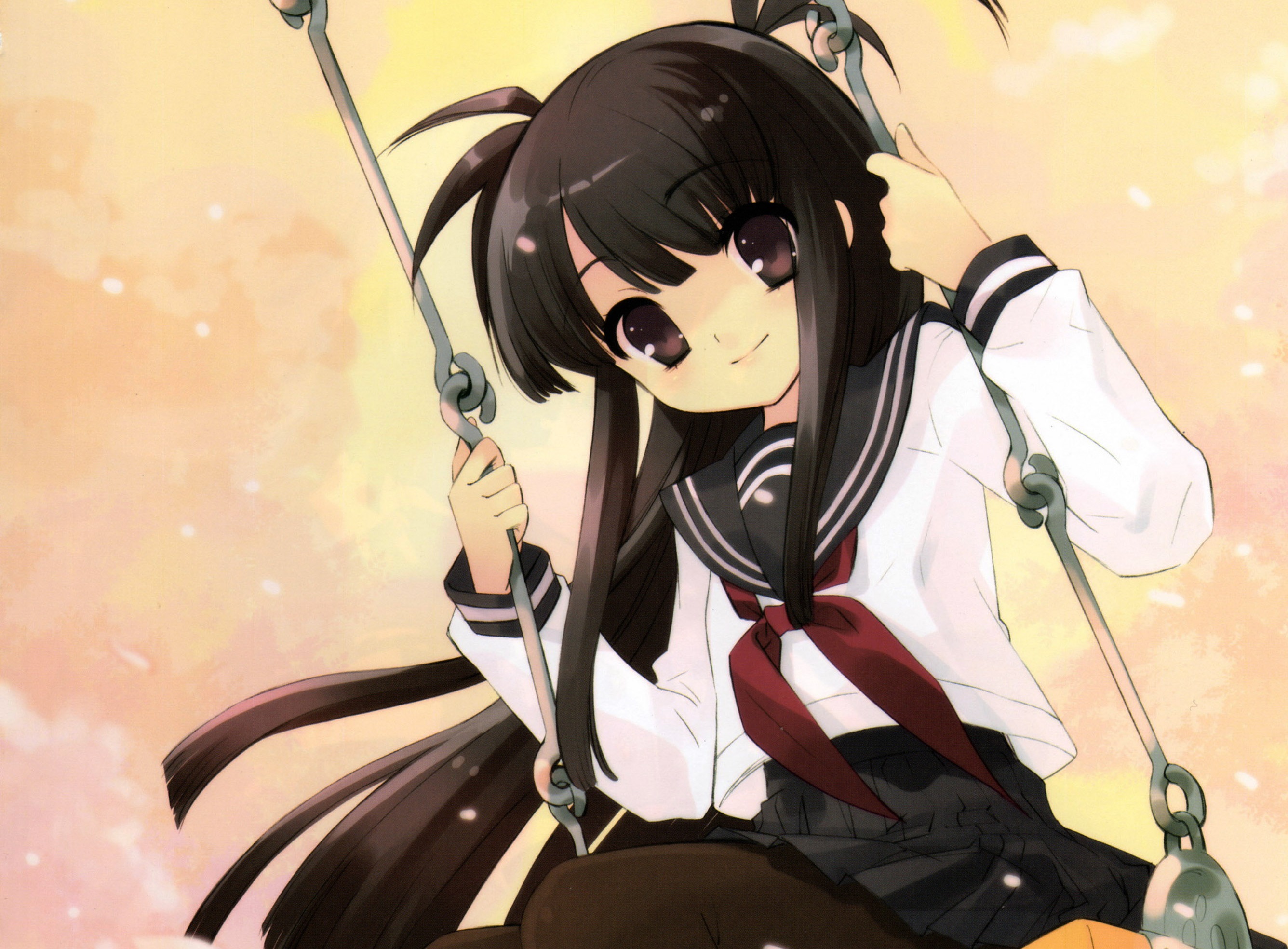 Anime Girl On Swing Anime, Swing, Picture