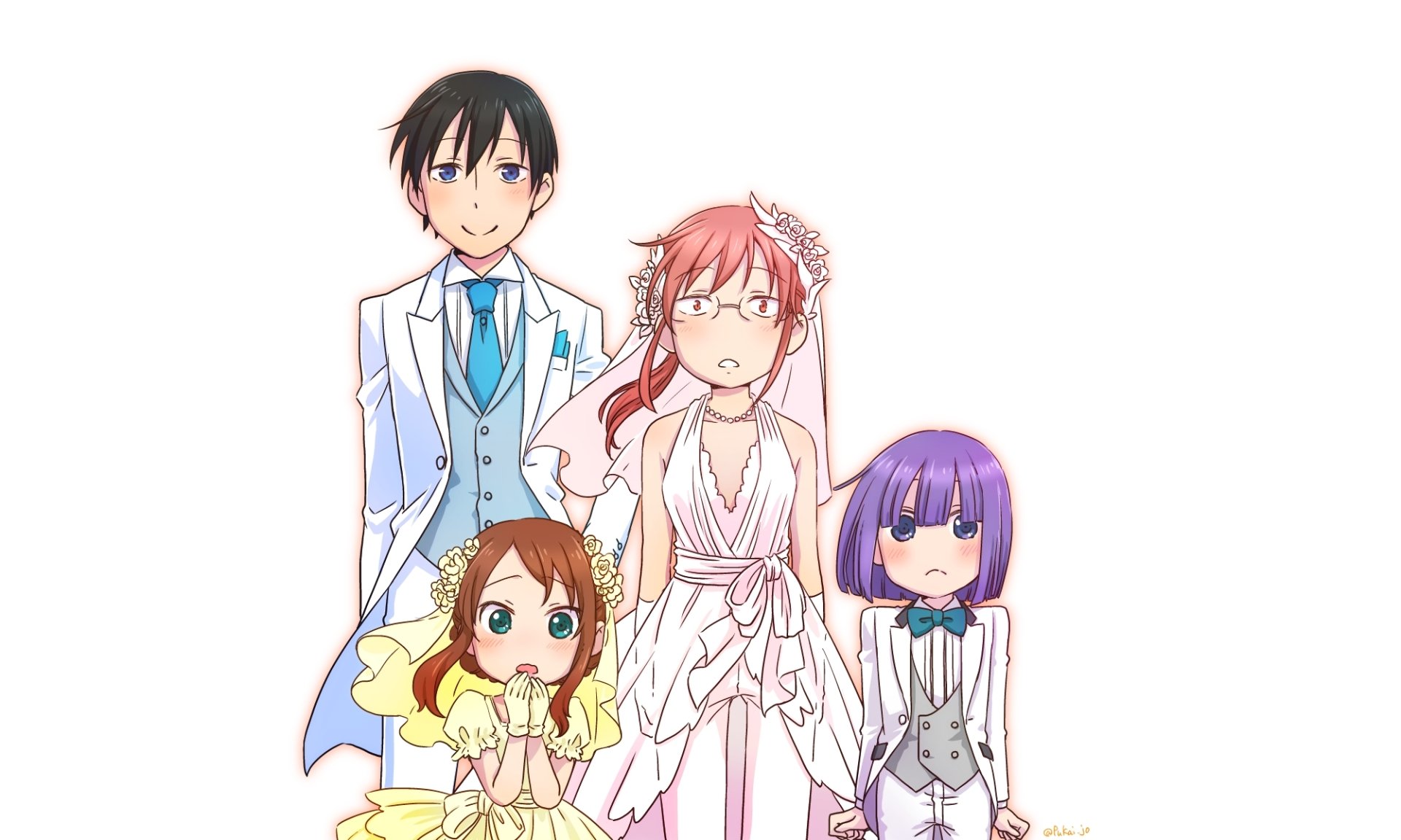 Miss Kobayashi's Dragon Maid: Shouta, Makoto & Riko HD Anime Wallpaper ...