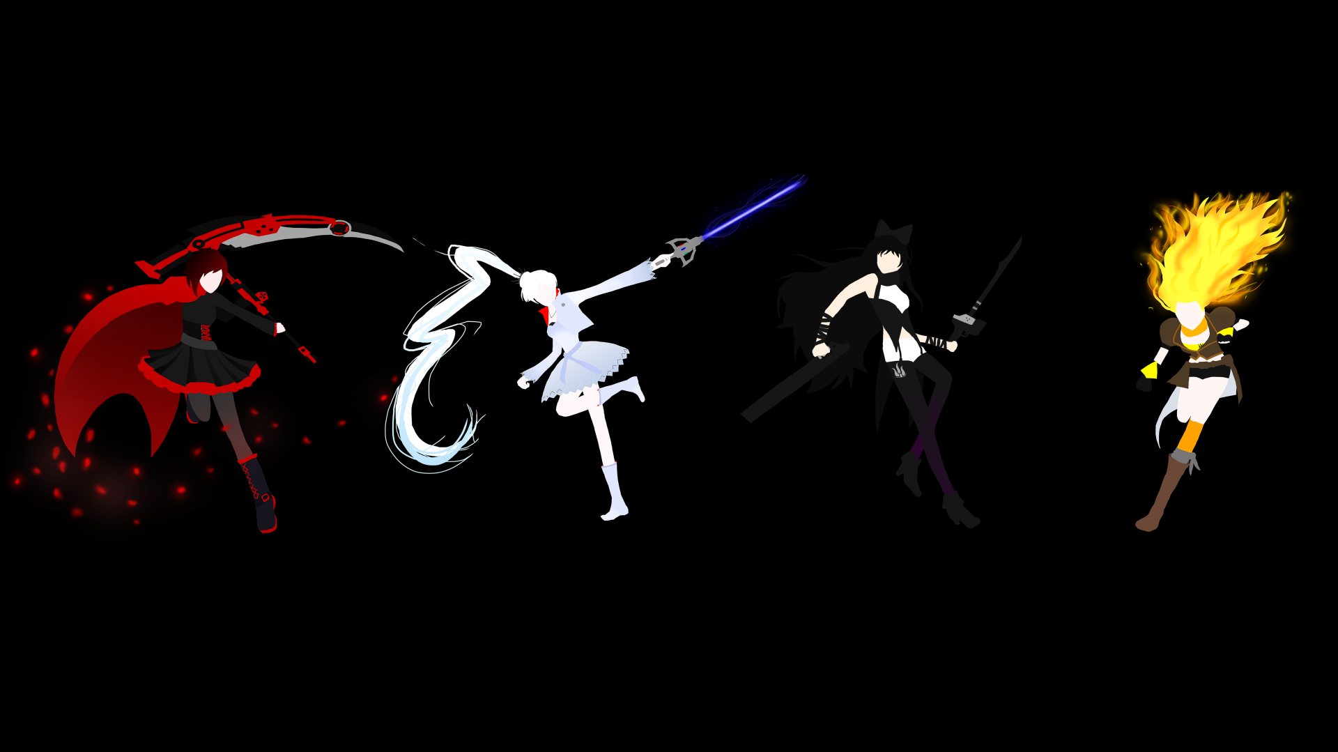 RWBY Legends: Ultra HD Anime Silhouettes in 8K Brilliance