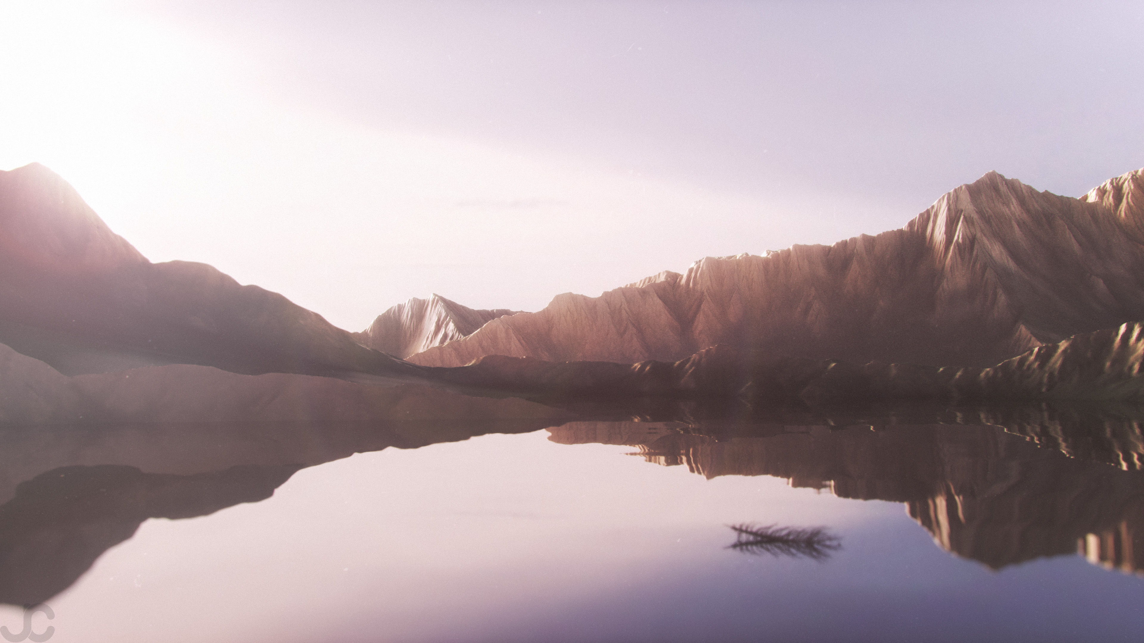 Download Reflection Mountain Nature Lake 4k Ultra HD Wallpaper by ...