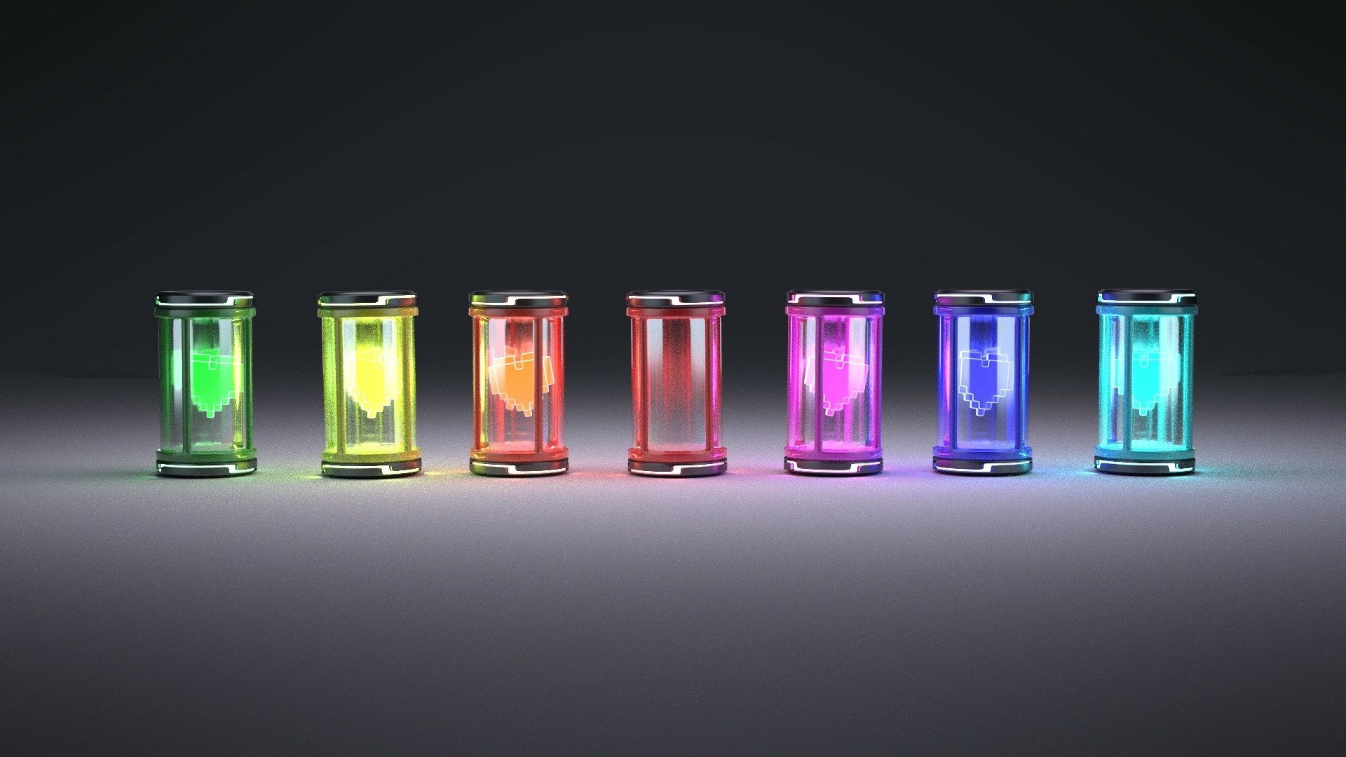 Undertale Hearts HD Wallpaper