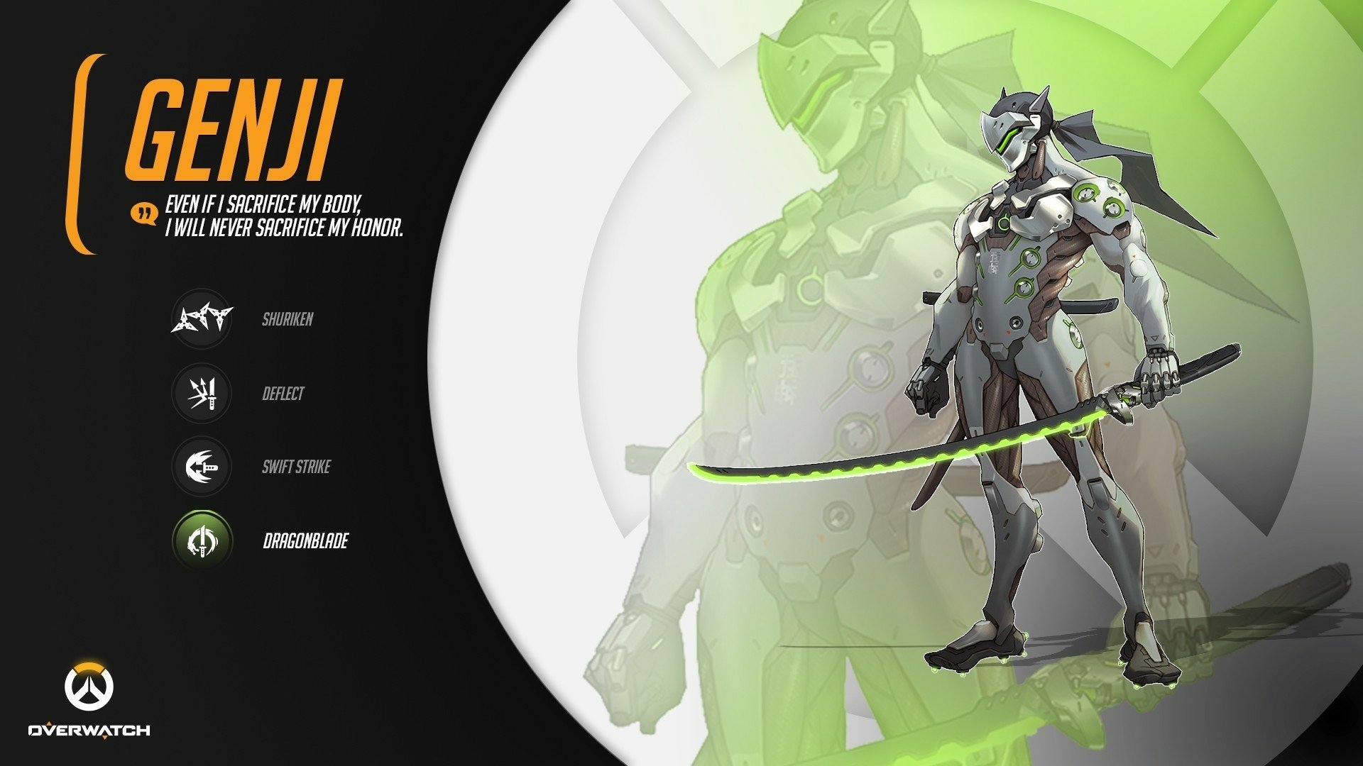 Download Genji (Overwatch) Video Game Overwatch HD Wallpaper