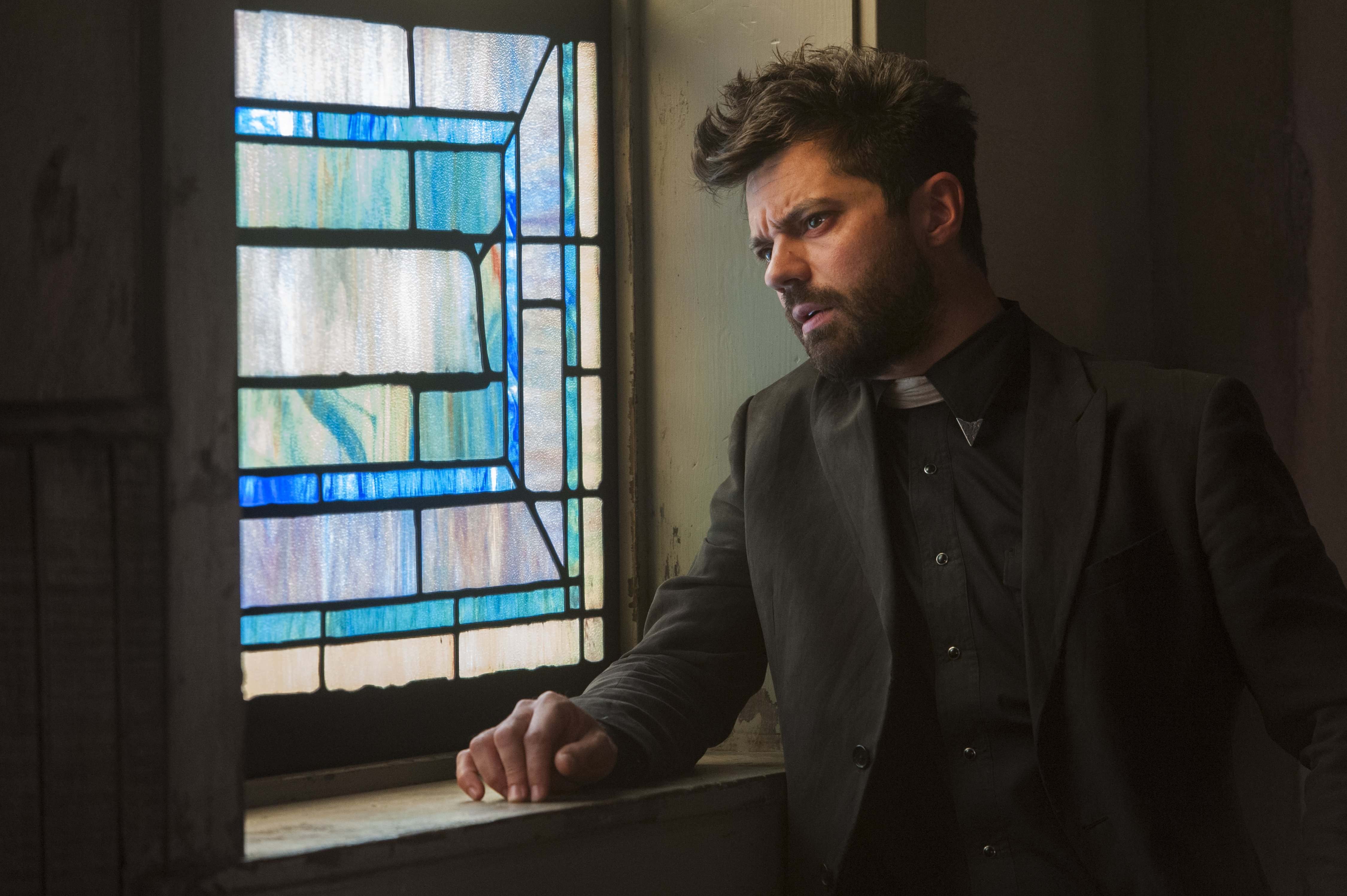 Download Dominic Cooper Jesse Custer TV Show Preacher 4k Ultra HD Wallpaper