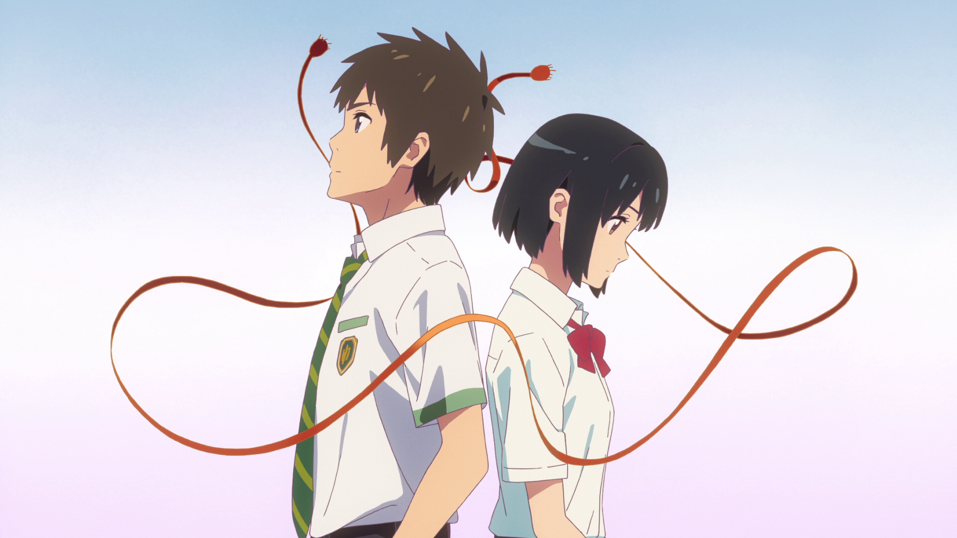 Your Name. HD: Mitsuha & Taki's Fateful Connection in Anime Art