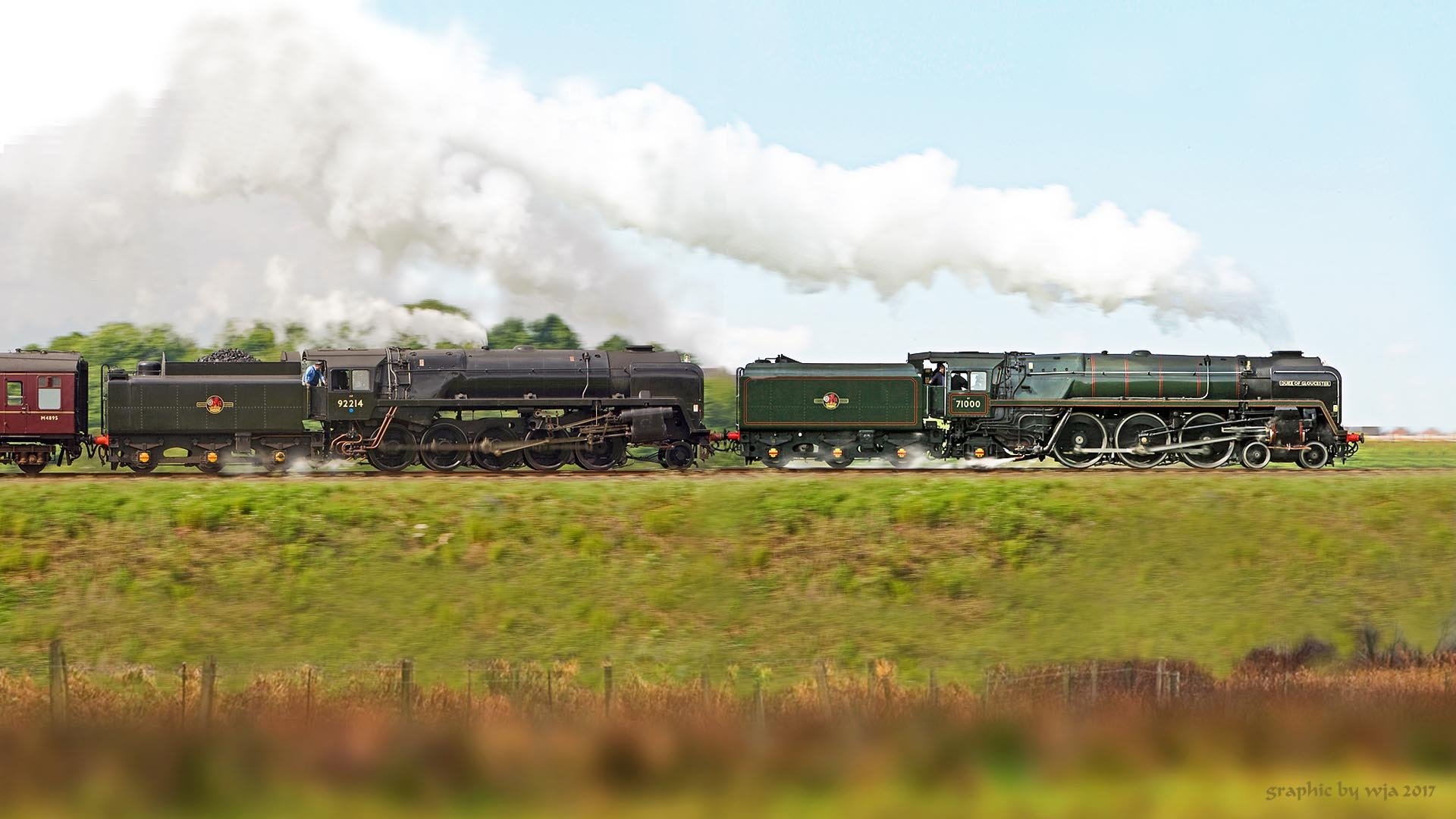 British steam locomotives BR 92214 & BR 71000 by nzWarwick