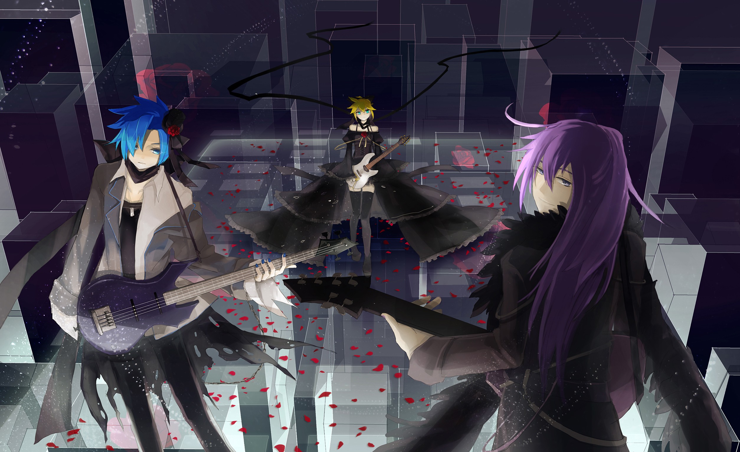 Download Rin Kagamine Kamui Gakupo Kaito (Vocaloid) Guitar Anime ...