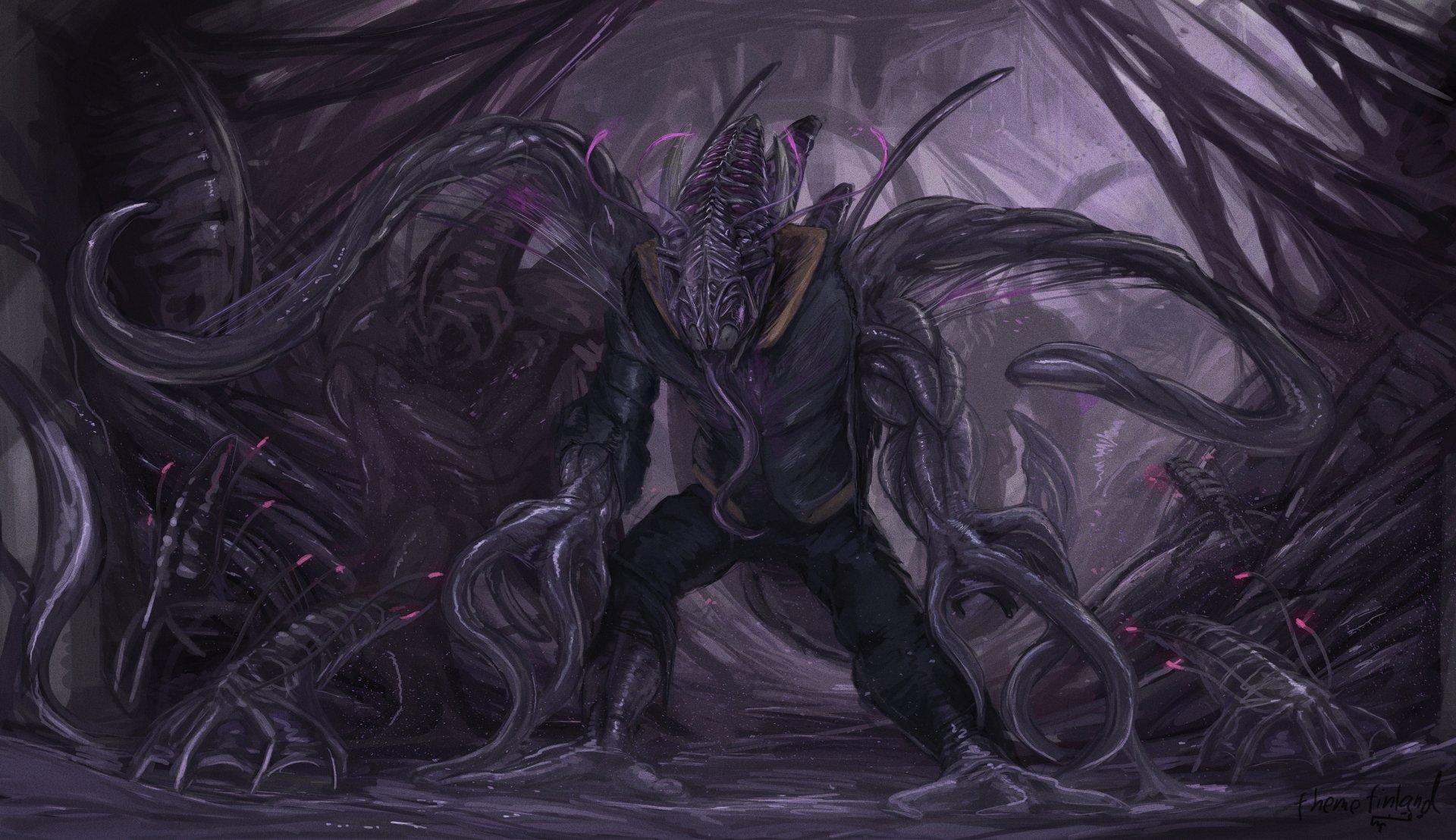 Dark Abyssal Creature – HD Wallpaper of the Unknown by ThemeFinland ...