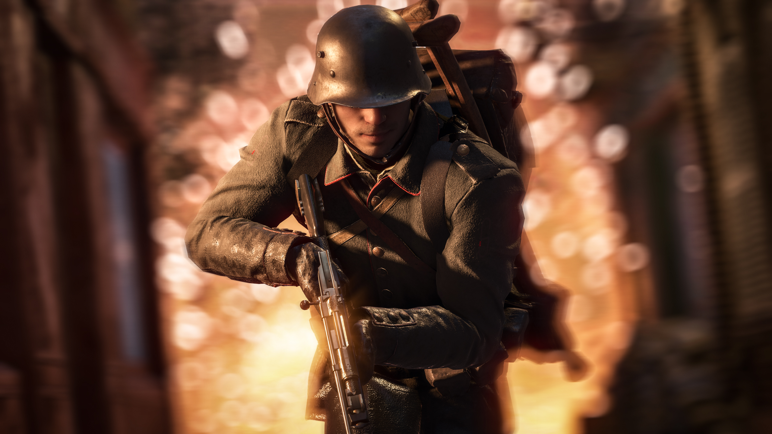 Battlefield 1 Soldier Amid Explosions – HD Gaming Wallpaper by ShadowSix